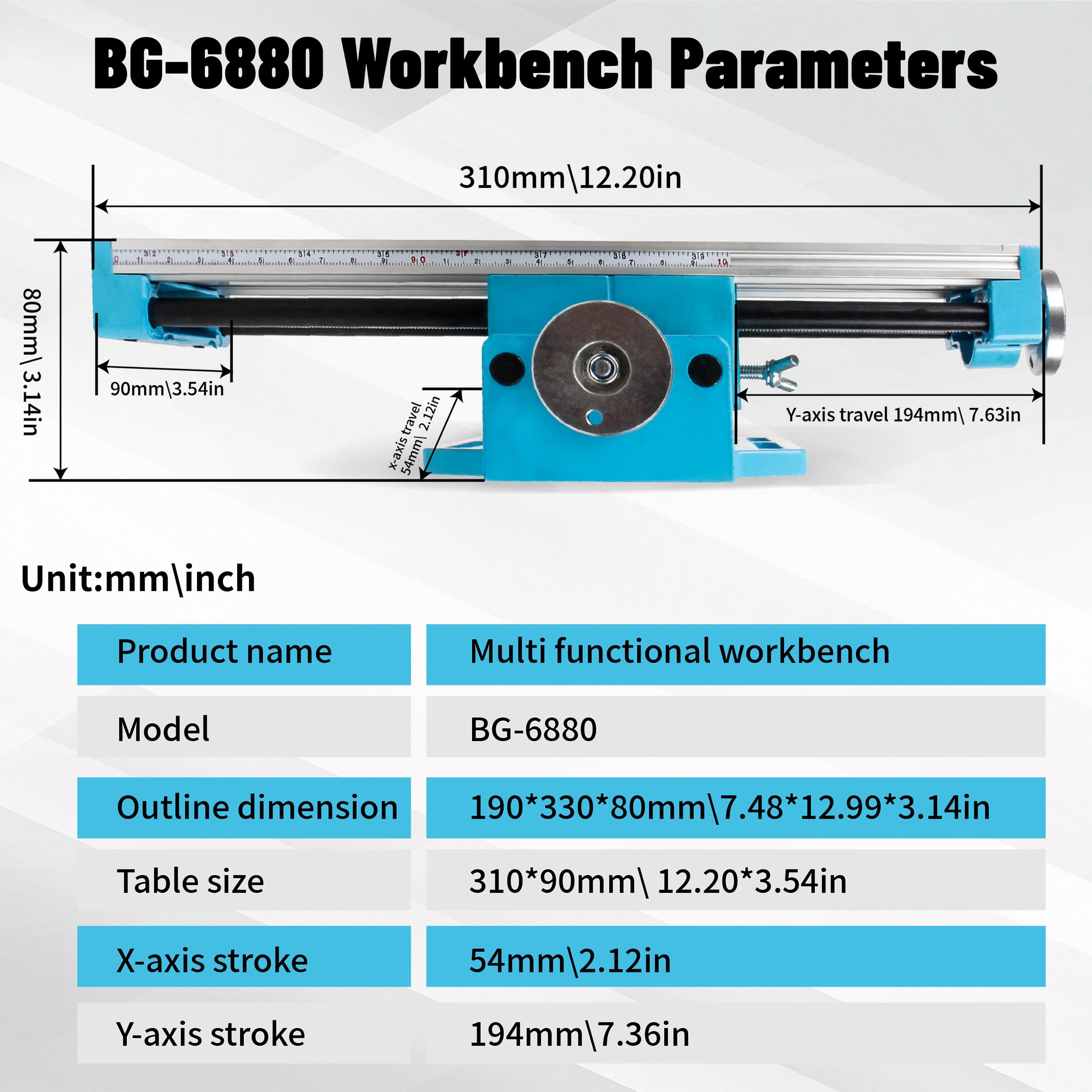 Snapklik.com : RATTMMOTOR XY Axis Slide Vise Multifunction BG-6880 ...