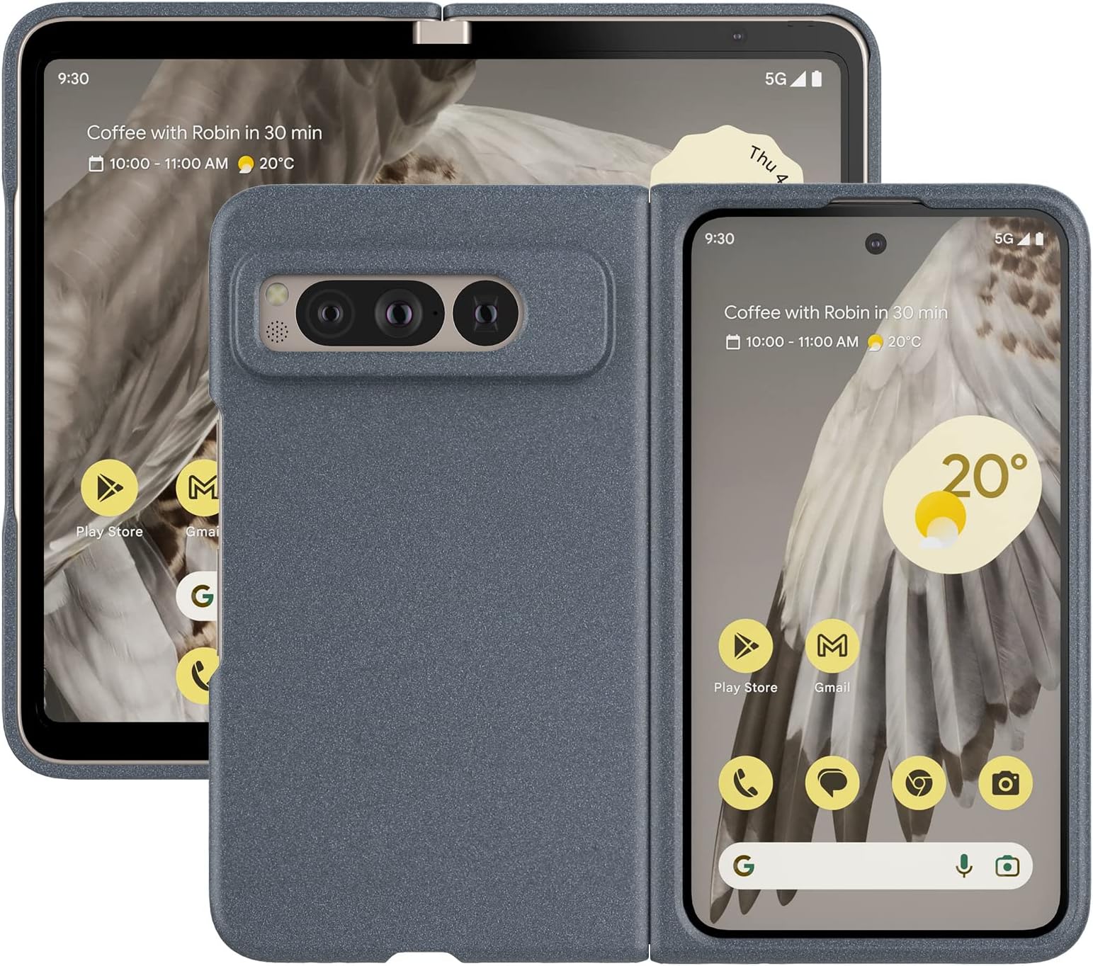 Amazon.co.jp: For Google Pixel Fold ケース AnnhanT Pixel Fold ケース ストラップホール ...