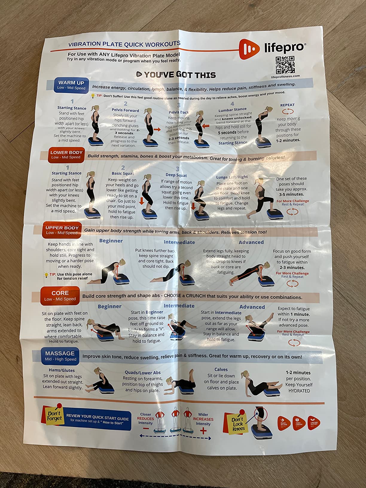 $6/mo - Finance Lifepro Whole Body Vibration Plate Workout Poster ...