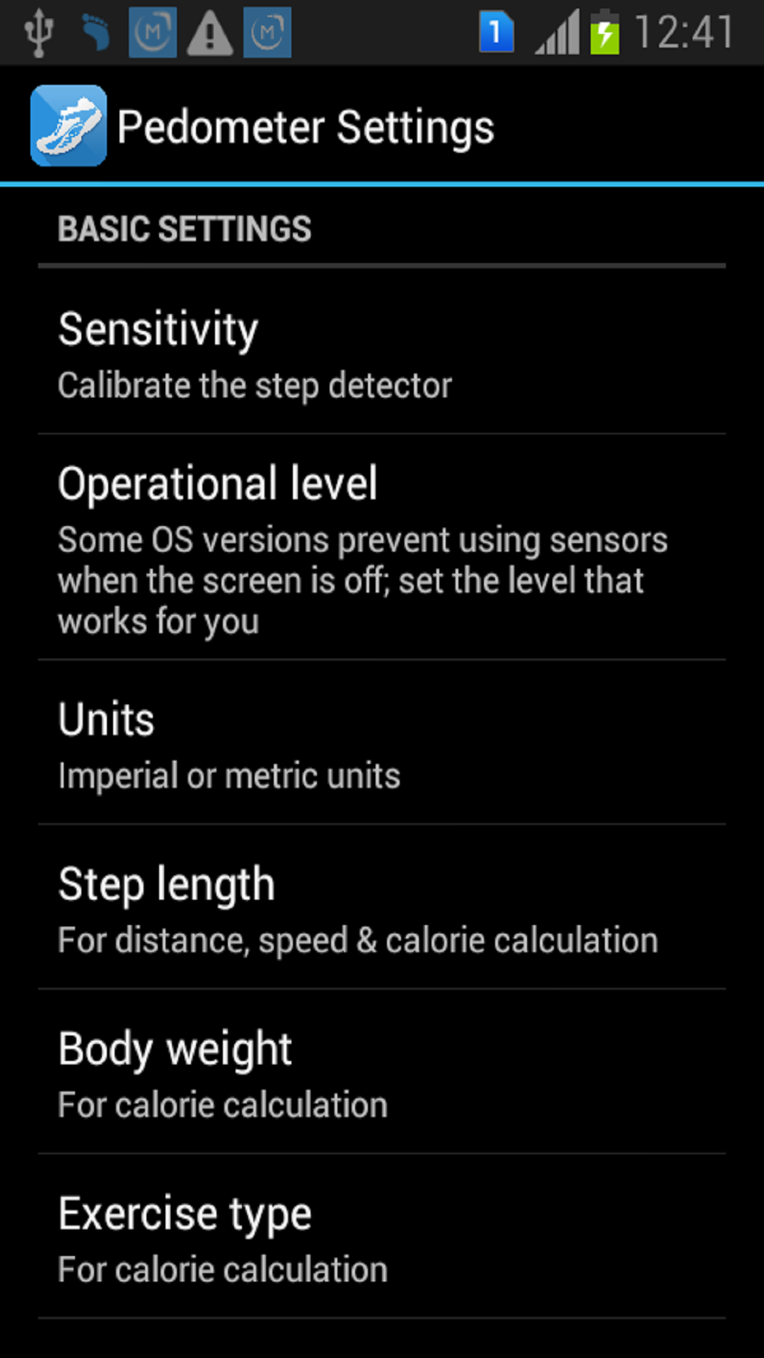 Easy Pedometer - App on Amazon Appstore