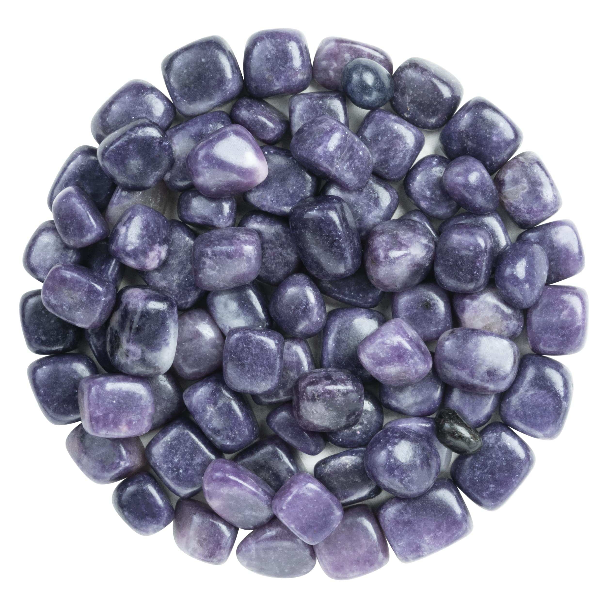 Amazon.com: Lepidolie Tumbled Stones and Crystals Bulk Polished Stones ...