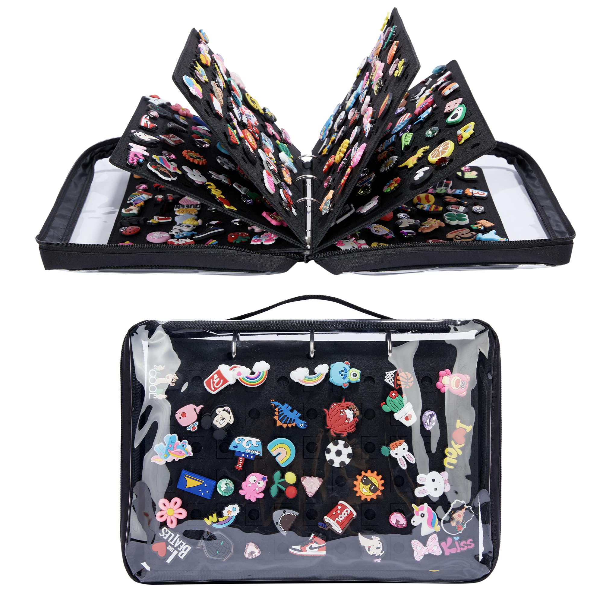 Amazon.com: HUHYNN Shoe Charms Organizer, Clear Shoe Charms Organizer ...