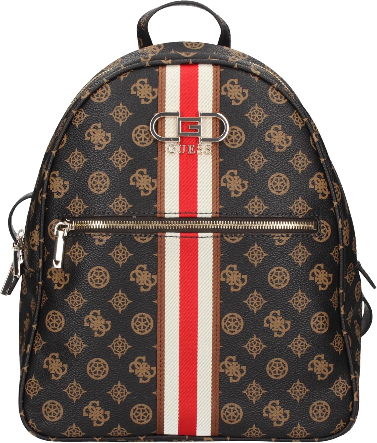 GUESS Nelka Mocha Logo Backpack, Mocha logo, One size : Amazon.co.uk ...