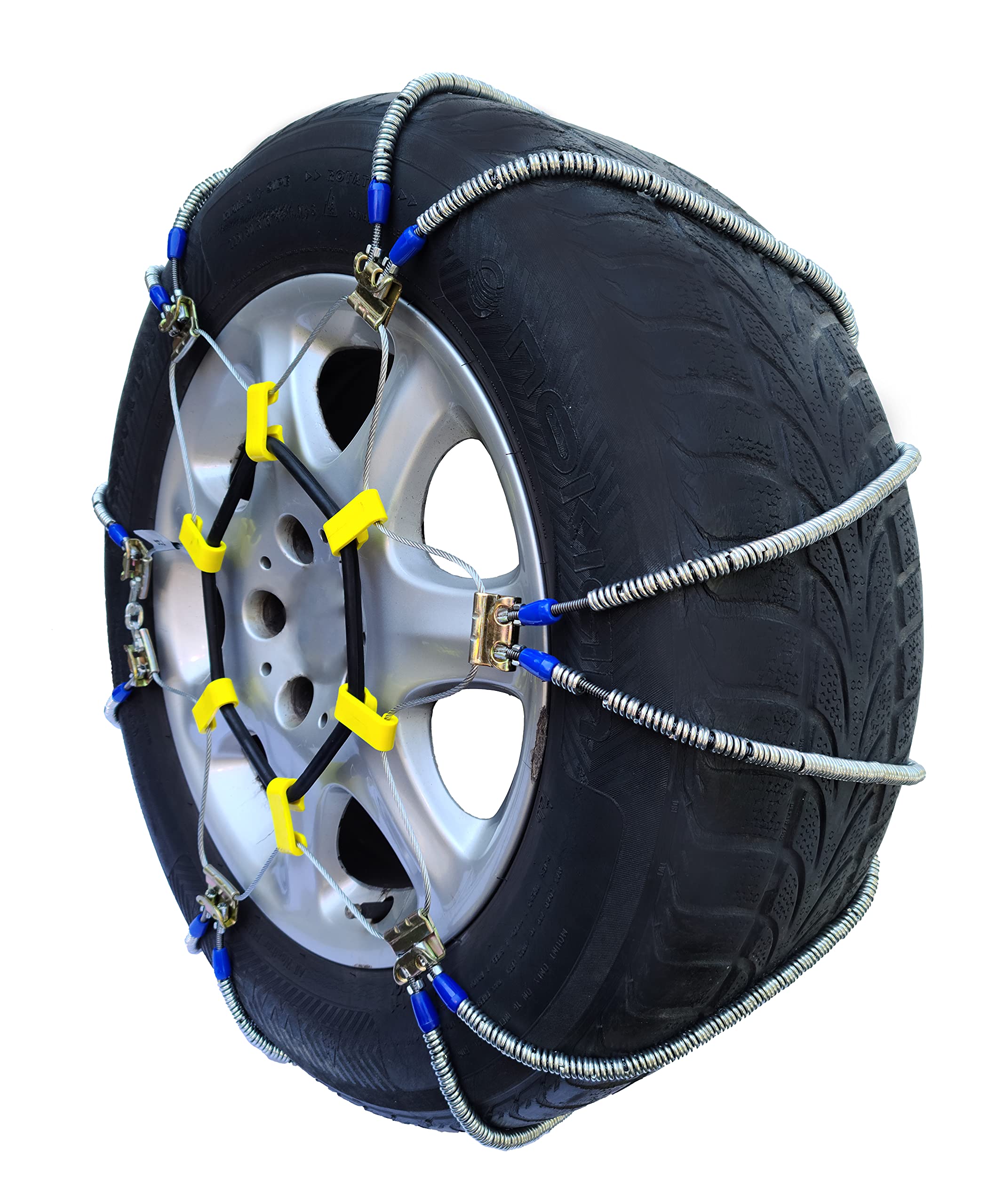 Amazon.com: Set Of 2 Steel Cable Snow Chains, Tire Snow Chains For ...