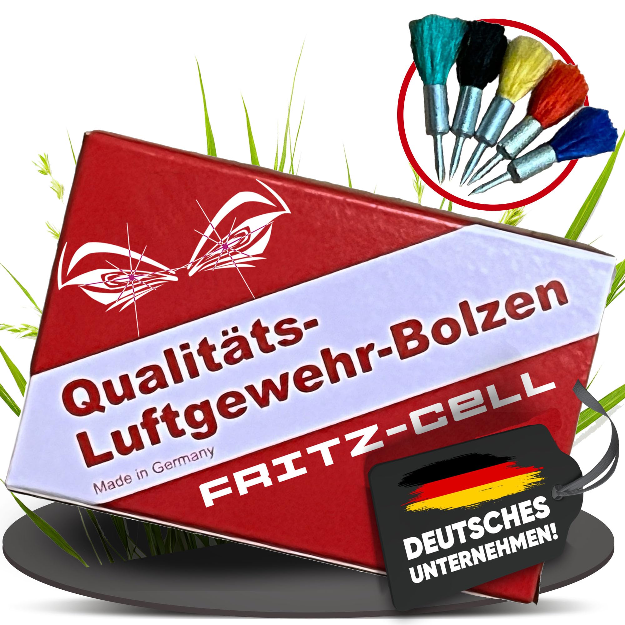 100 Federbolzen 4,5mm für Luftgewehre und Luftpistolen Cal. 177 ...