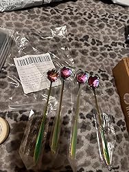 Amazon.com: SelfTek 8Pcs Rainbow Flower Spoon Set, 2 Different Size ...