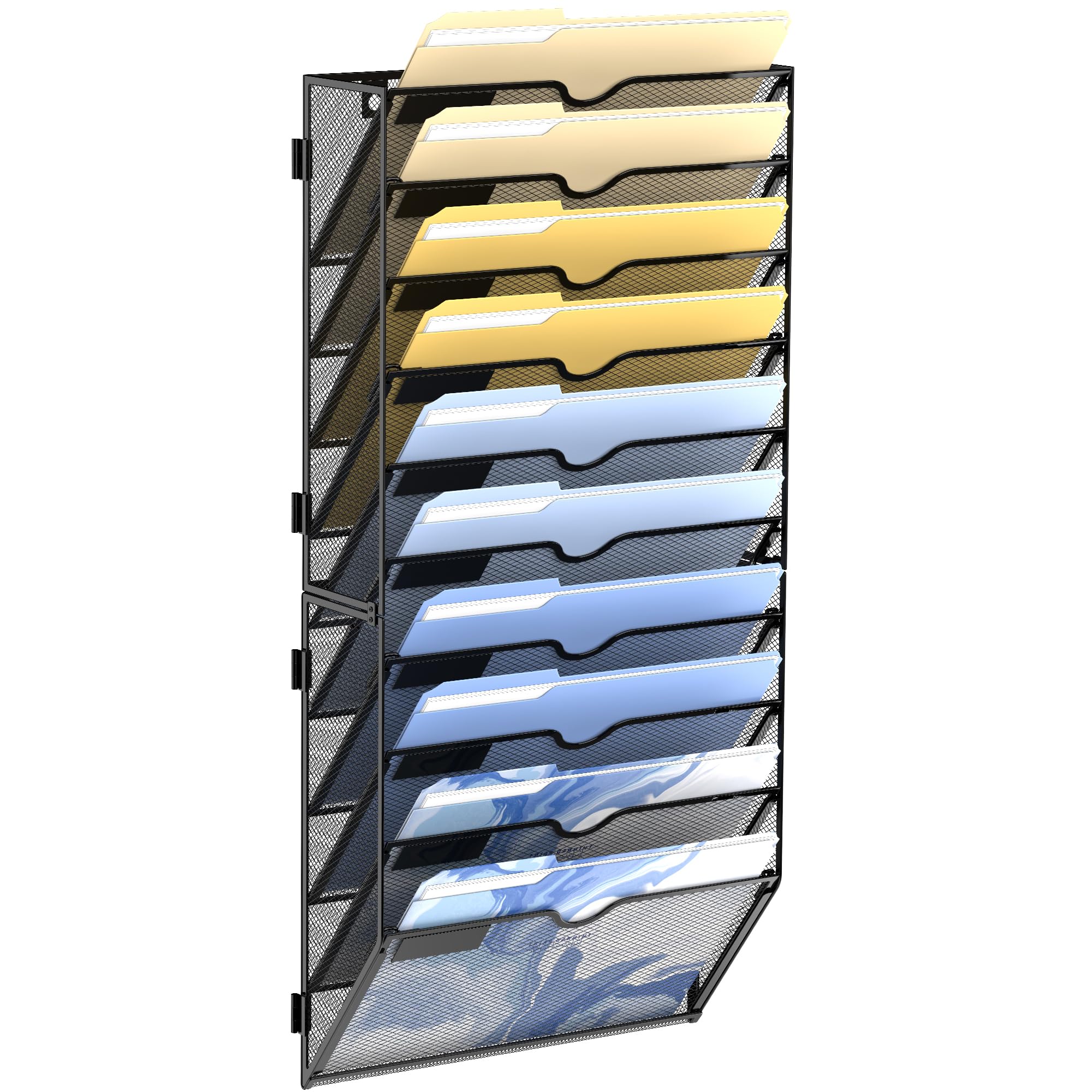 Snapklik.com : Wall File Organizer, 10 Tier Hanging File Organizer ...