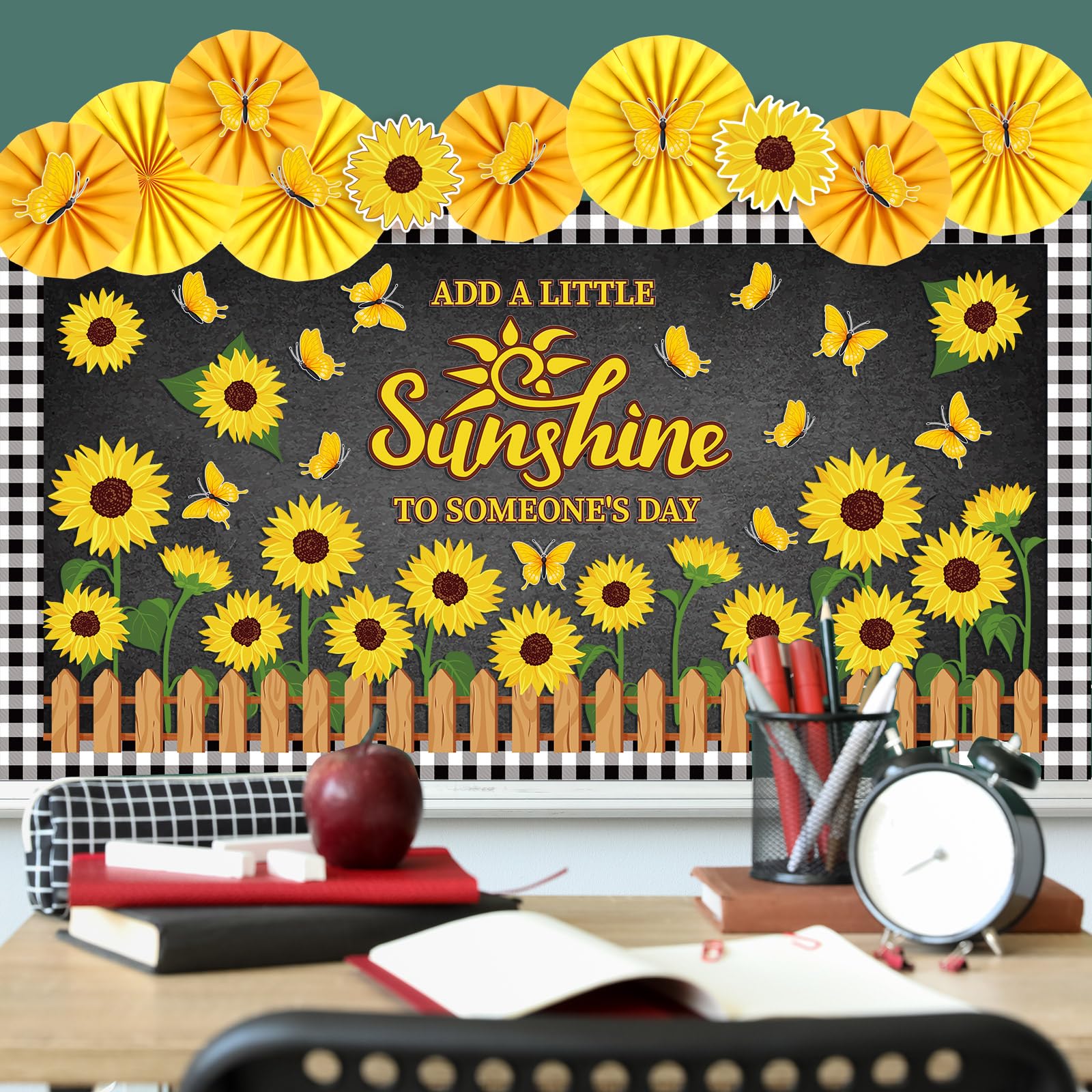 Decorations Bee Classroom Decor Pasimy Sunflower Set - 60-Piece ...