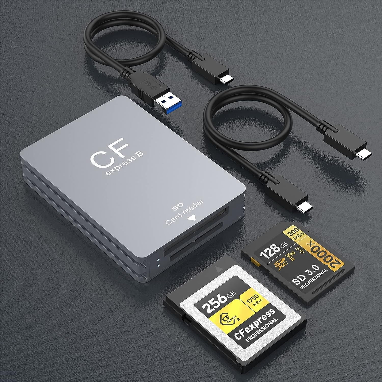 Amazon.com: CFexpress Type B and SD Dual-Slot Card Reader, USB 3.1 Gen ...