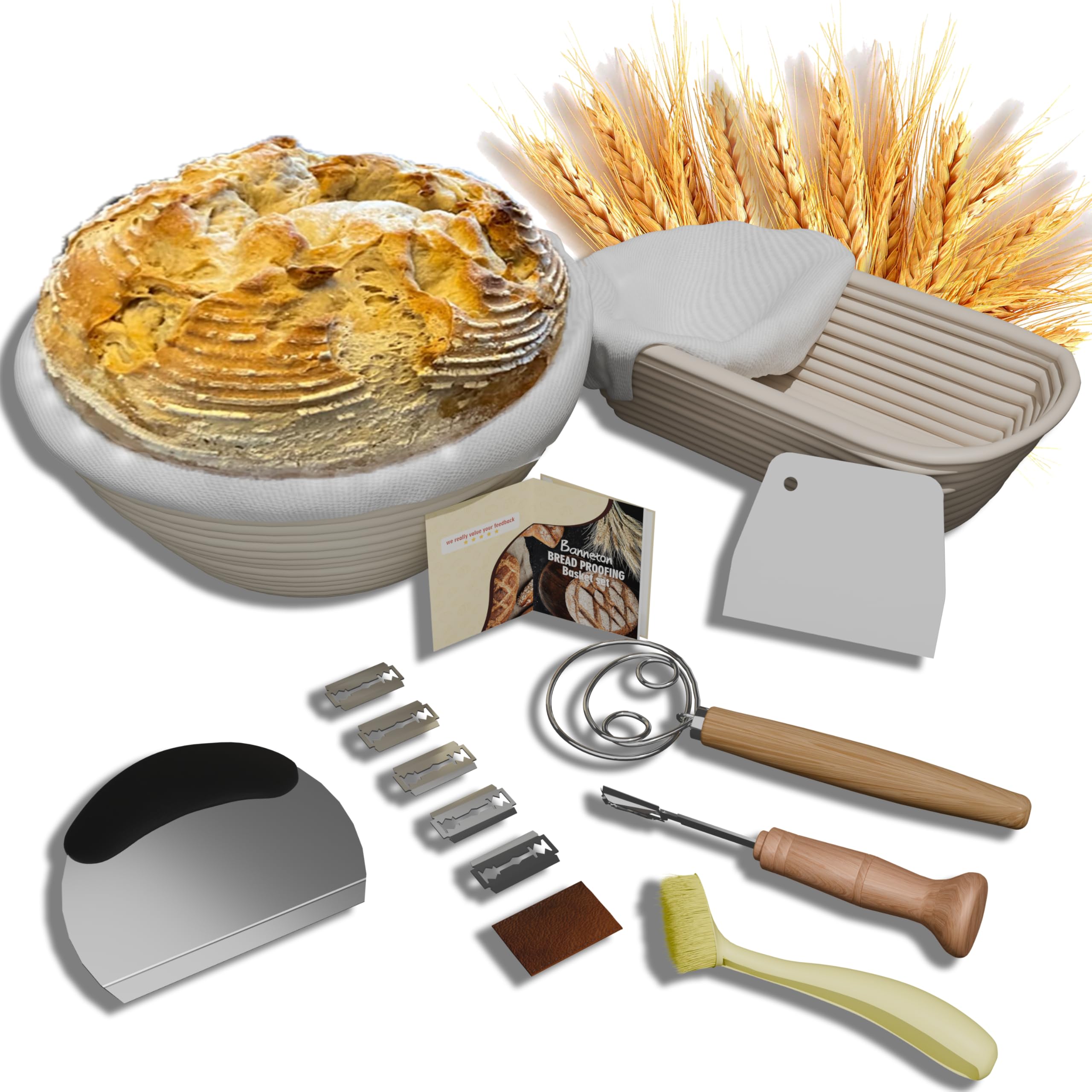 Snapklik.com : Complete Sourdough Starter Kit - Bread Baking Supplies