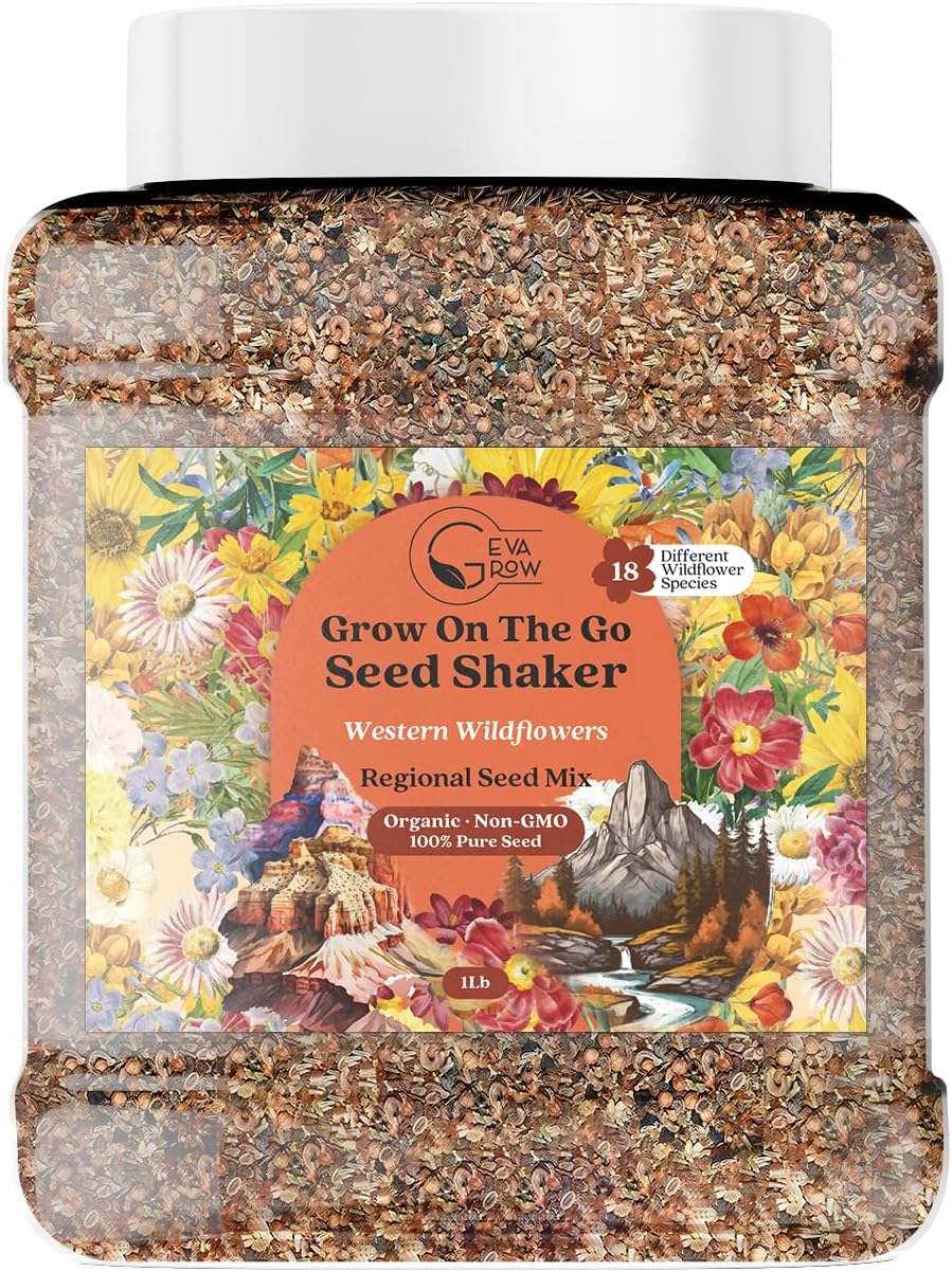 Amazon.com: GevaGrow - Western Wildflower Seeds Regional Mix - Organic ...