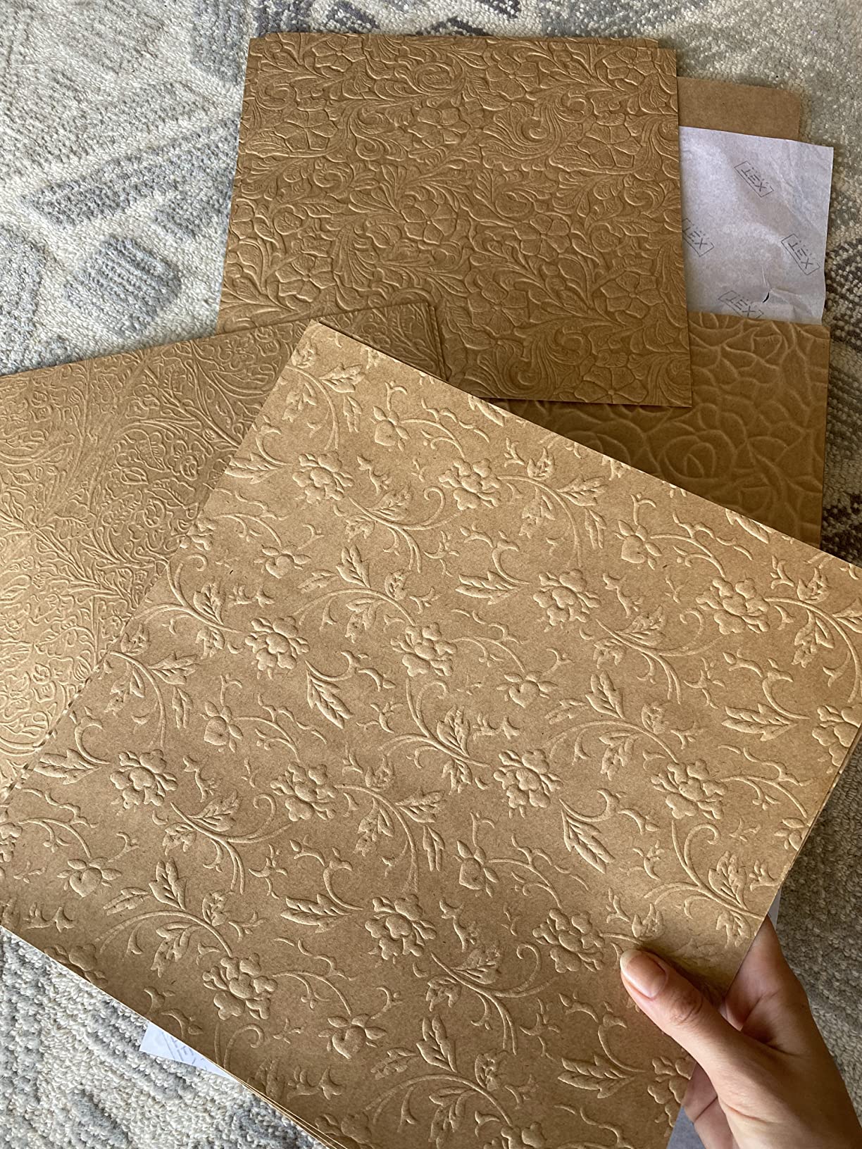 $2/mo - Finance Tex Papel | 20 Textured Paper Sheets Kit 240 gsm + 1 ...