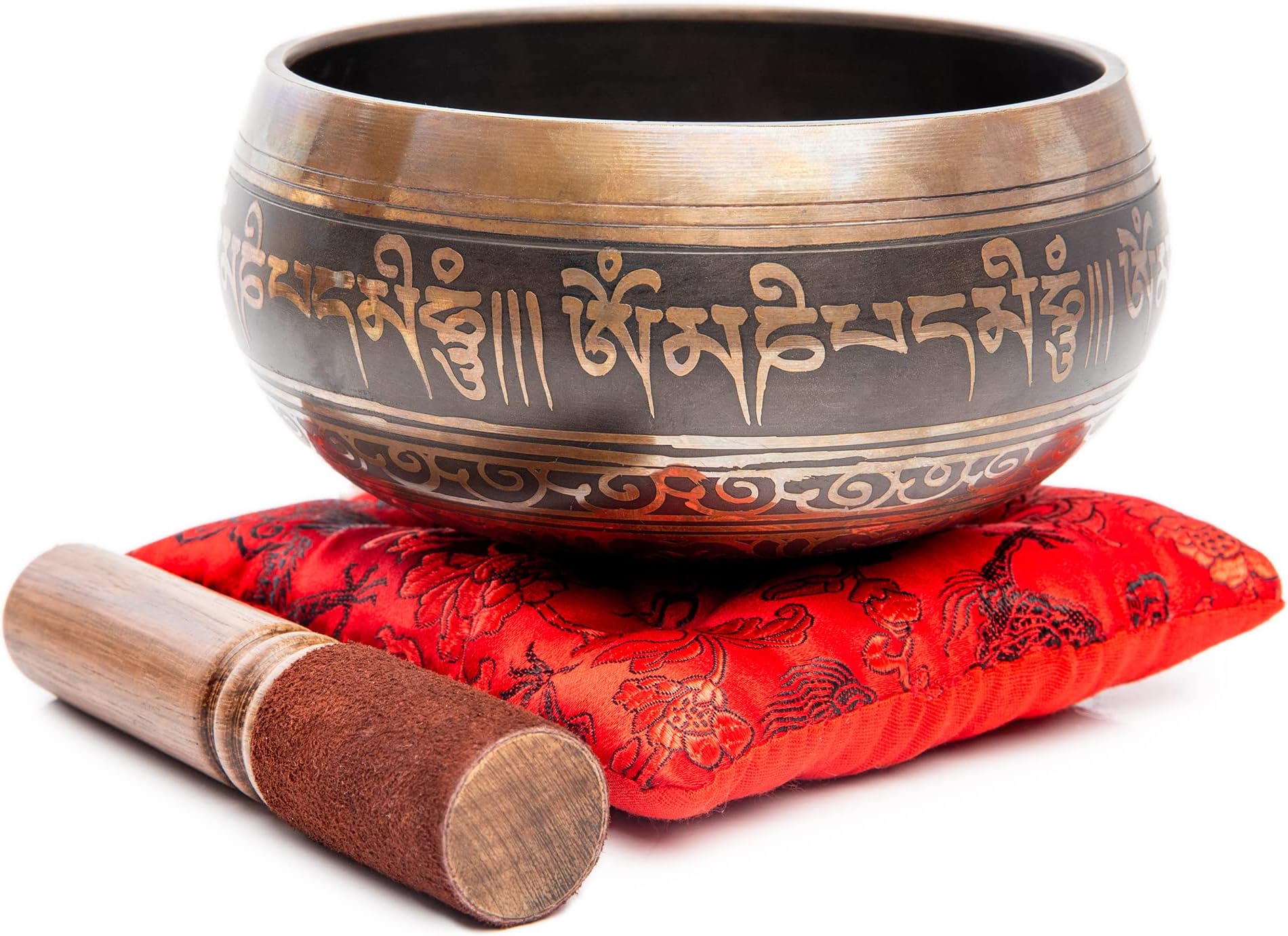 Amazon.com: Tibetan Singing Bowl Set By Dharma Store - With Traditional ...
