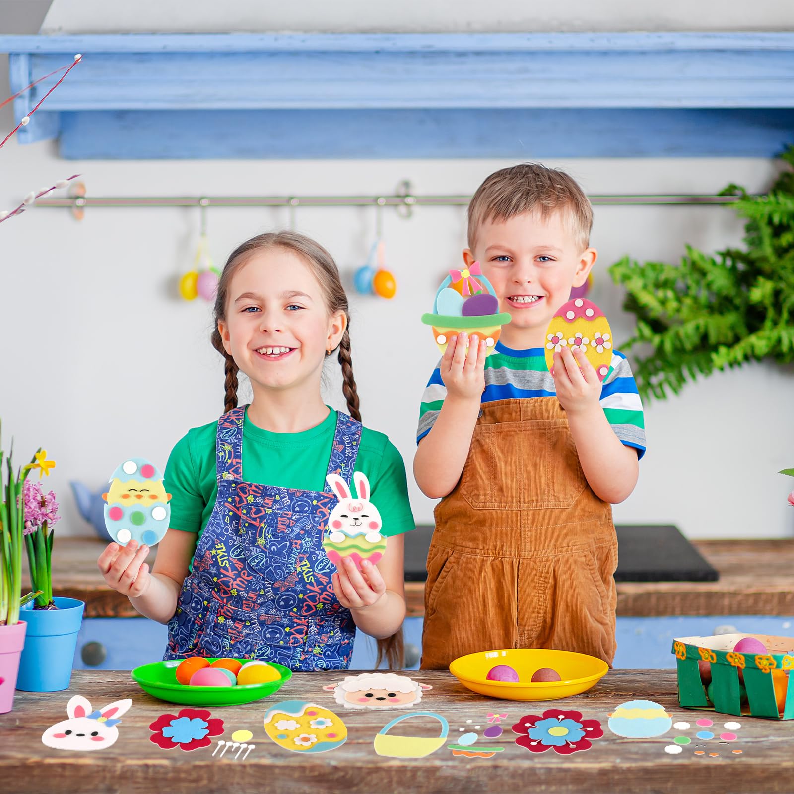 Snapklik.com : 16PCS Easter Crafts For Kids Make Your Own Easter Magnet ...