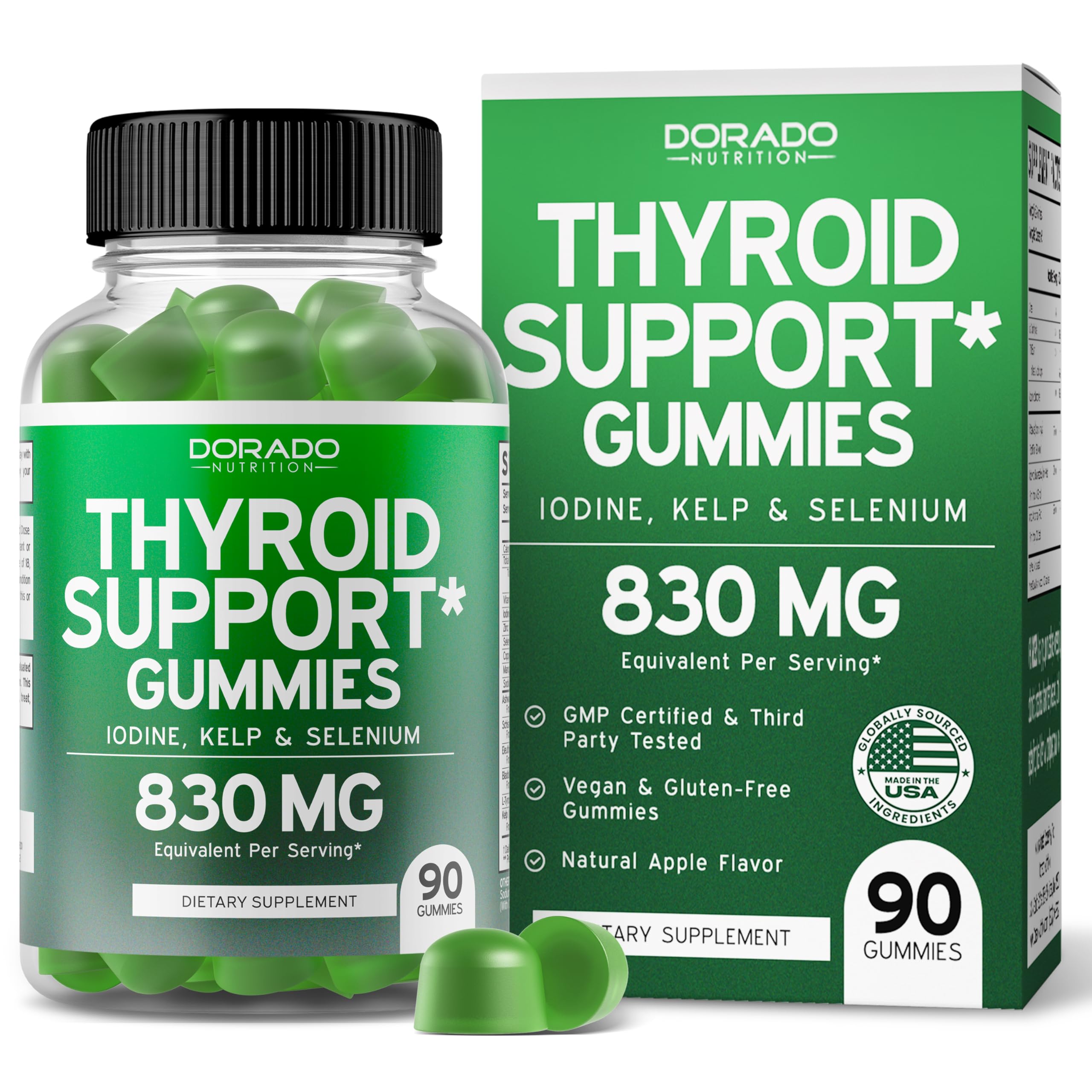 Amazon.com: Thyroid Support For Women & Men (90 Gummies) Ashwaganda ...
