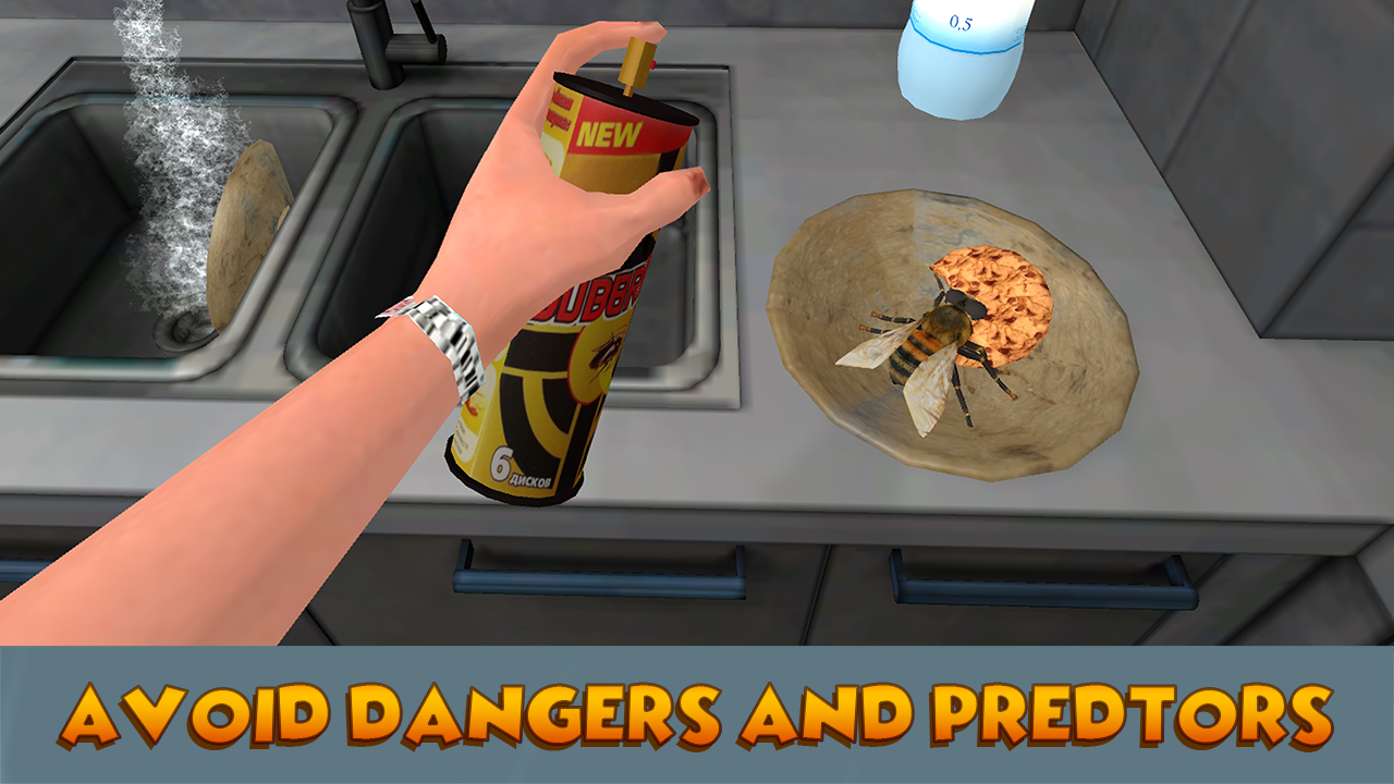 Insect Fly House Simulator 3D: Kitchen Beetle Bug Smash | Fly Wings ...