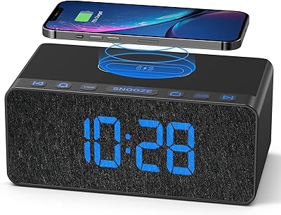 Amazon.com: LCD Triple Display Alarm Clock With Dual USB Charging ...