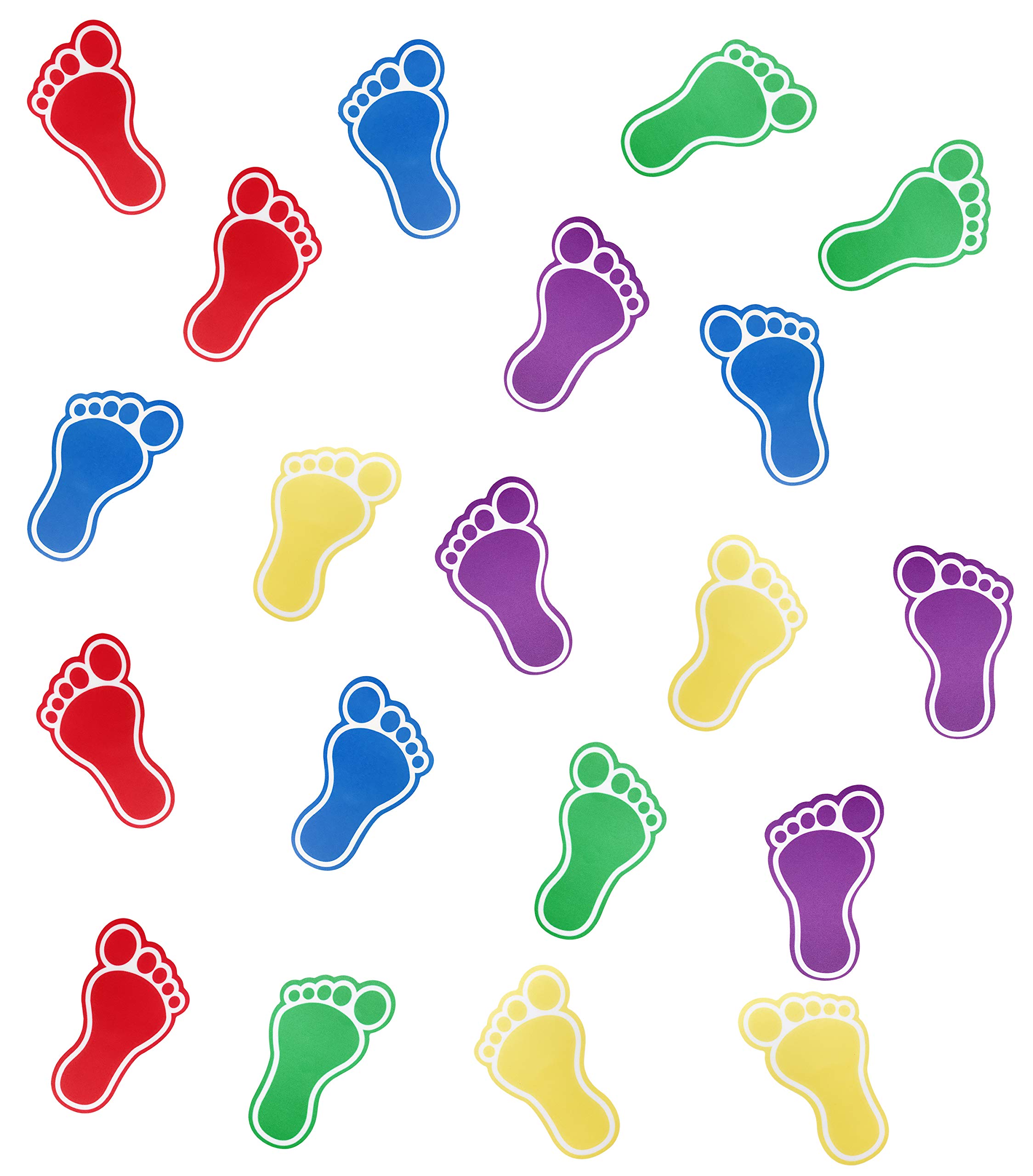 Buy 20 Prints 10 Pairs Baby Children Kids Footprint Stickers PVC ...