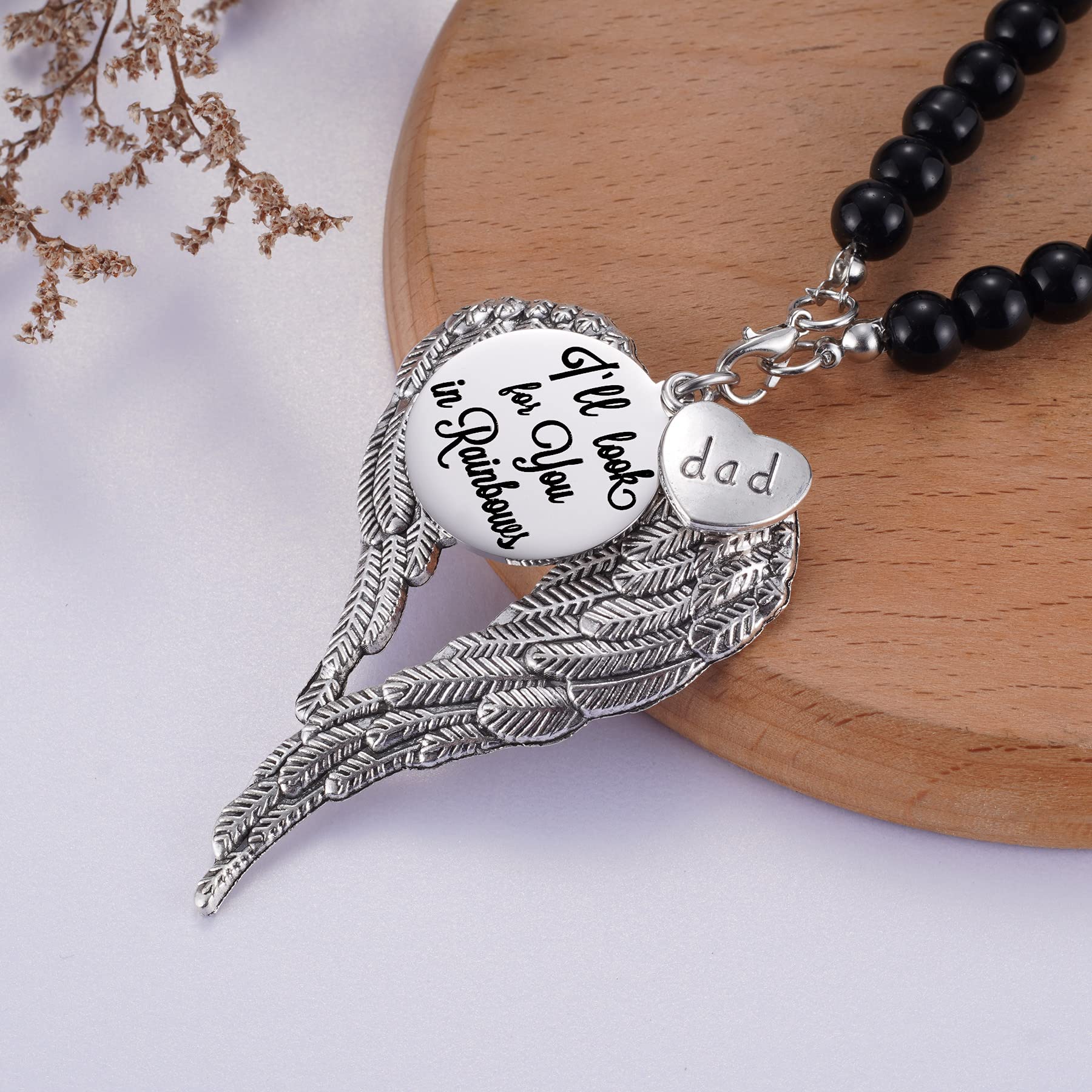 Snapklik.com : Loss Of Father Memorial Car Charm Sympathy Keepsake Dad ...