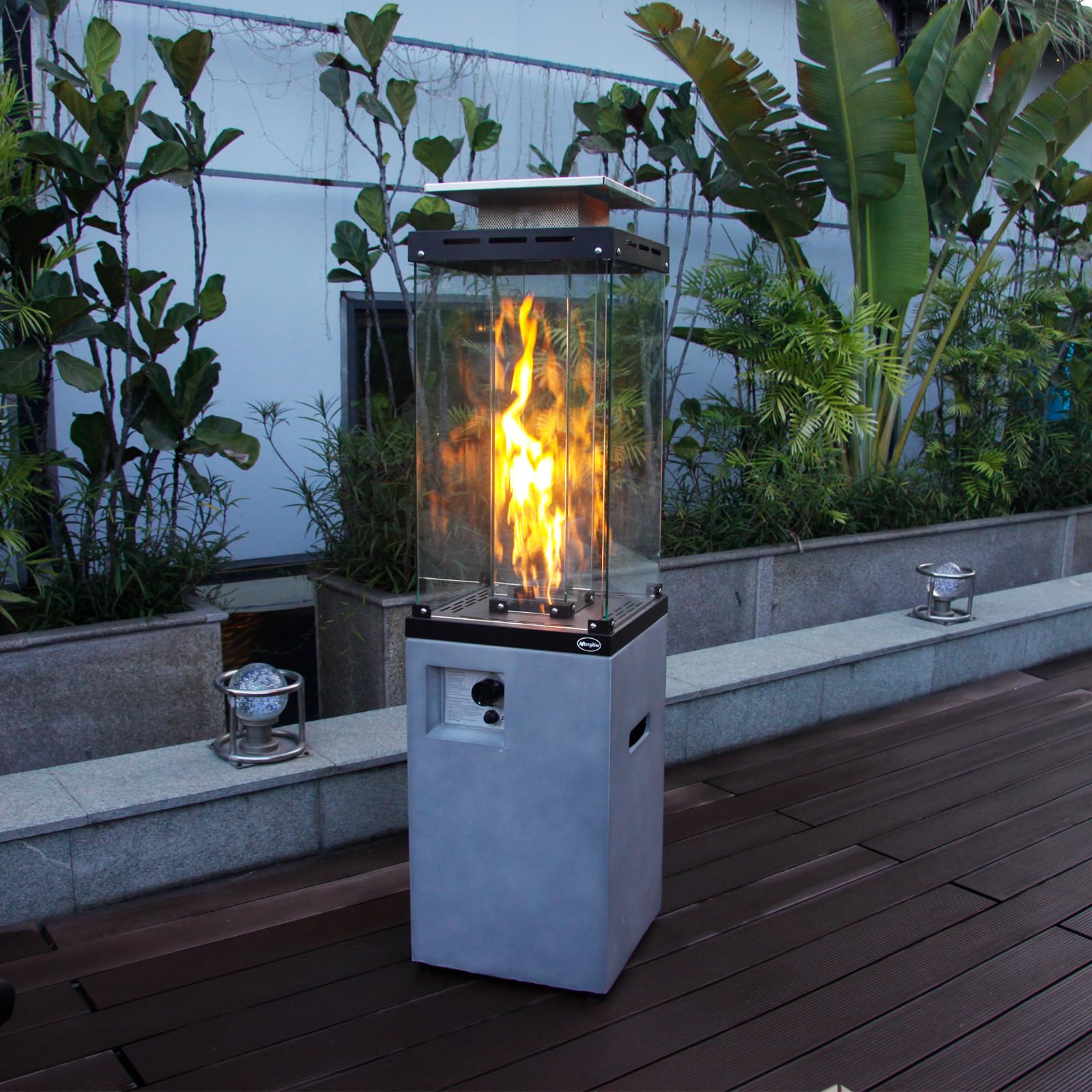 Snapklik.com : Afterglow Outdoor Patio Propane Fire Heater