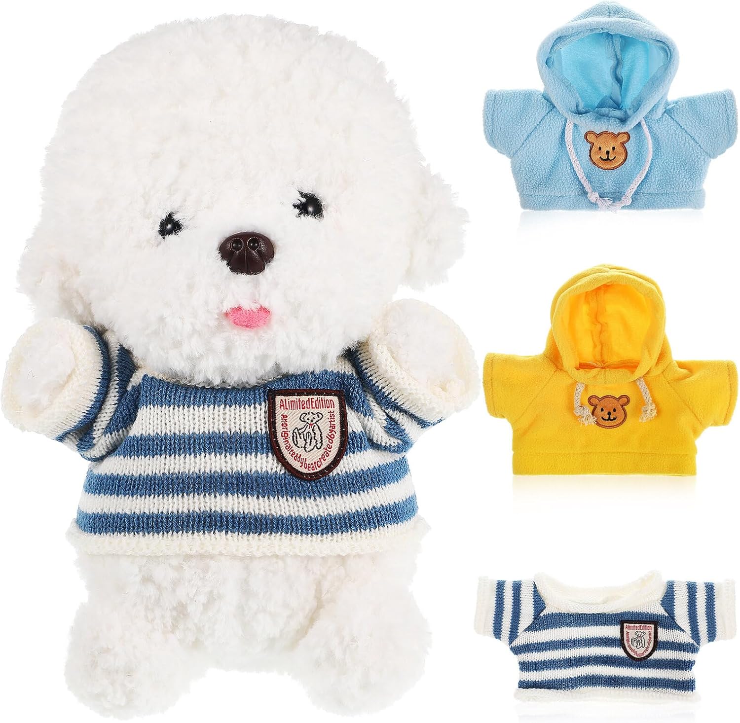 Amazon.com: Toyvian Stuffed Bear Hoodies: Build a Doll Clothes Fit Most ...