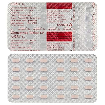 Amaryl 1 mg - Strip of 30 Tablets : Amazon.in: Health & Personal Care