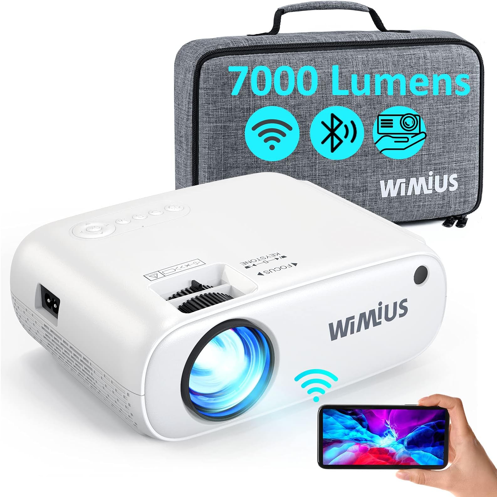 ELEPHAS Mini Beamer. 4500 Lumen Beamer für Heimkino, Unterstützt 1080P ...
