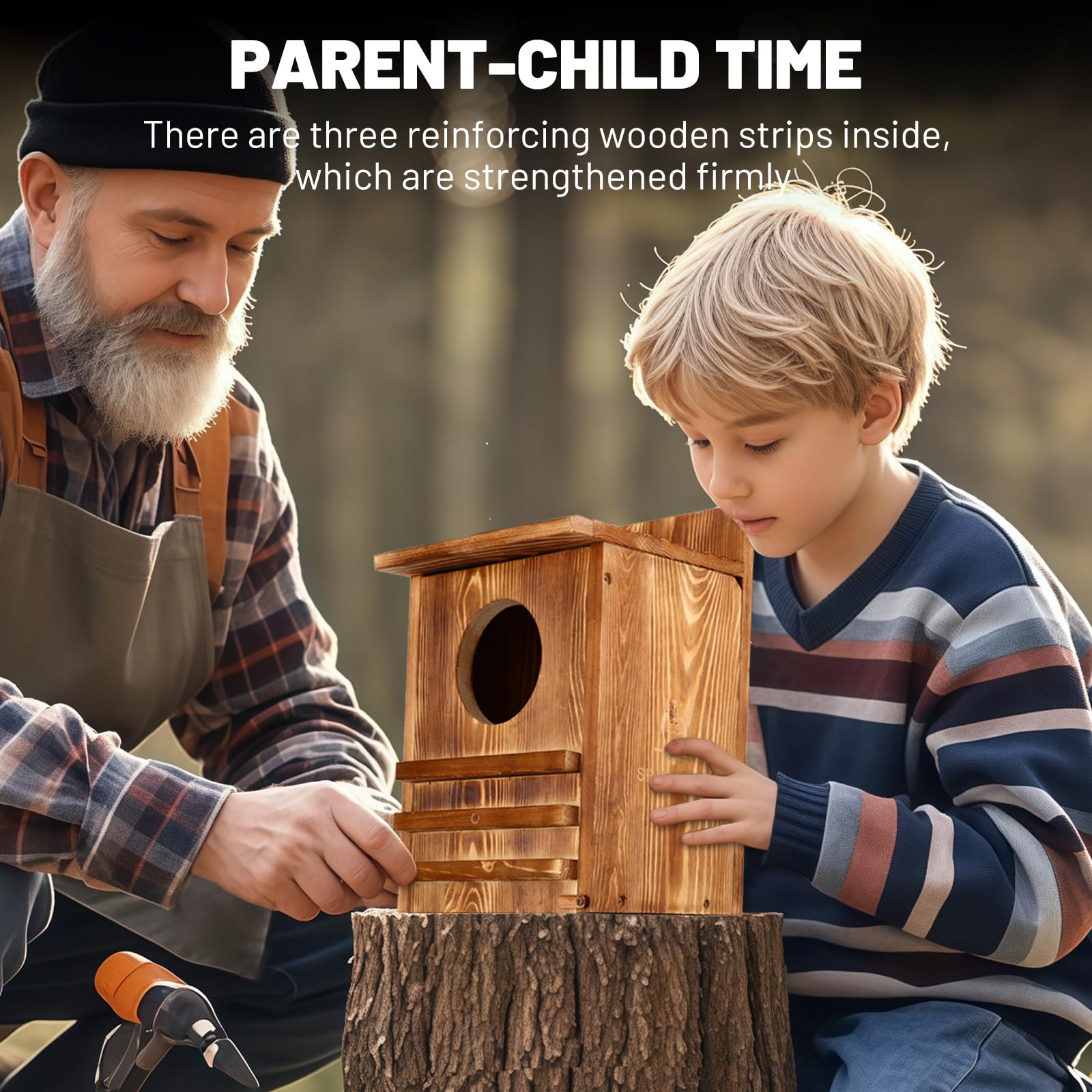 Snapklik.com : SELENAIRE Premium Natural Pine Wood Owl House Songhorn ...