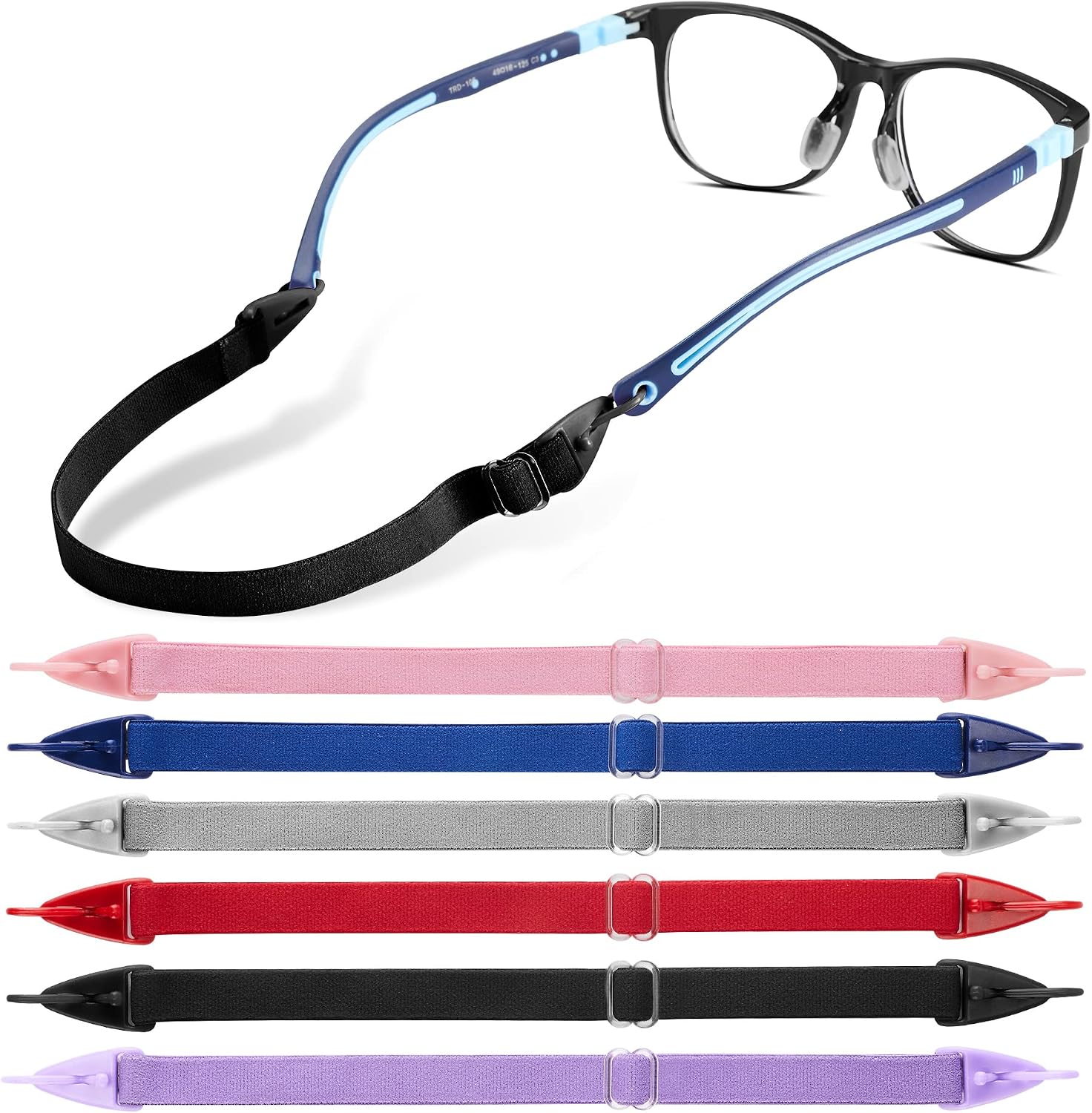 Amazon.com: lvvfit Kids Glasses straps-Adjustable Glasse Strap Sports ...