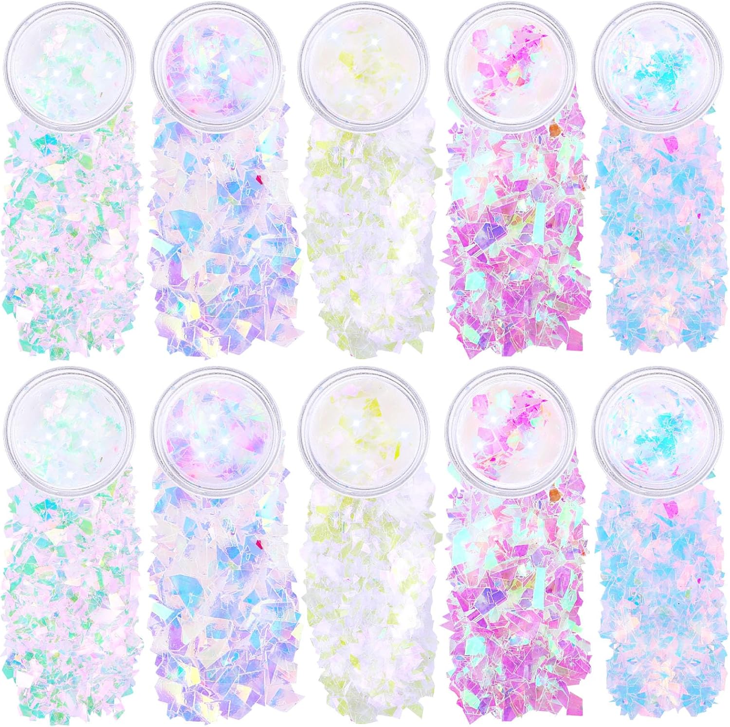 Giantree 12 Cans Fantasy Glitter Sequin, Irregular Face Body Glitter ...