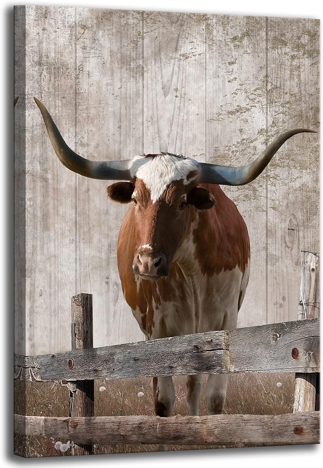 Amazon.com: Wall Art Texas Longhorn Posters & Prints for Bedroom ...