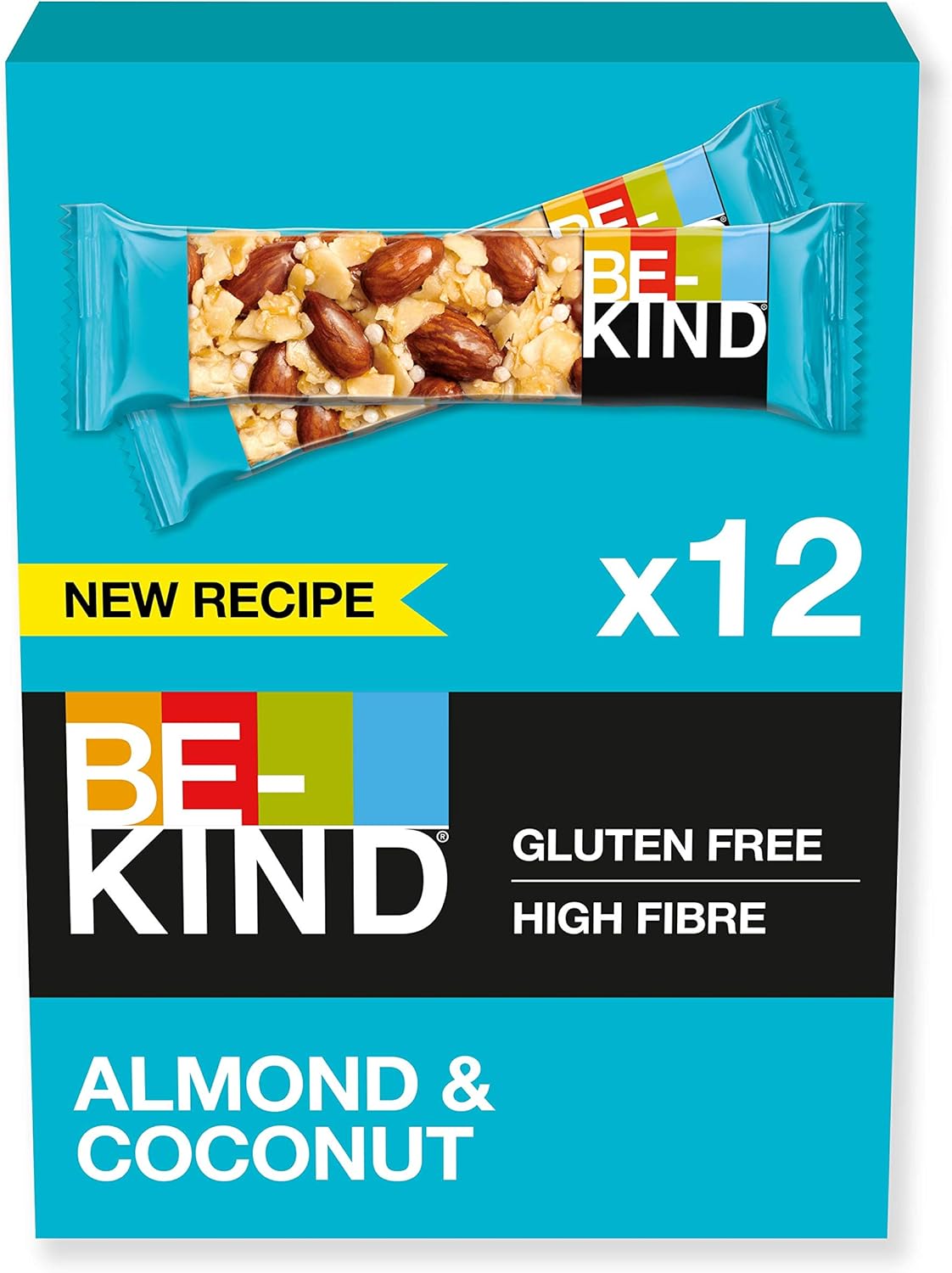 BE KIND Barritas de almendras crujientes y coco, paquete de 12 unidades ...
