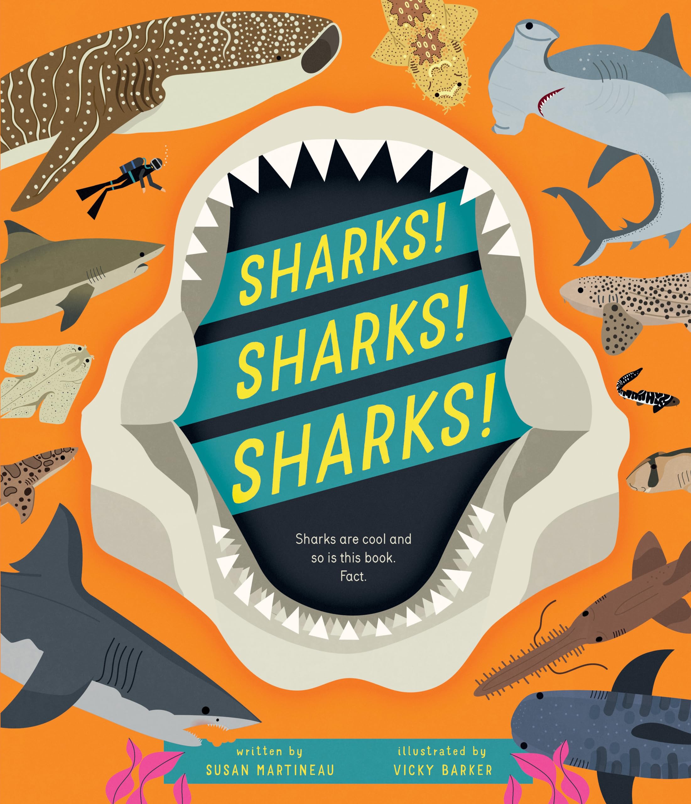 Sharks! Sharks! Sharks! (Happy Fox Books) For Kids Ages 5-10 - Hundreds ...