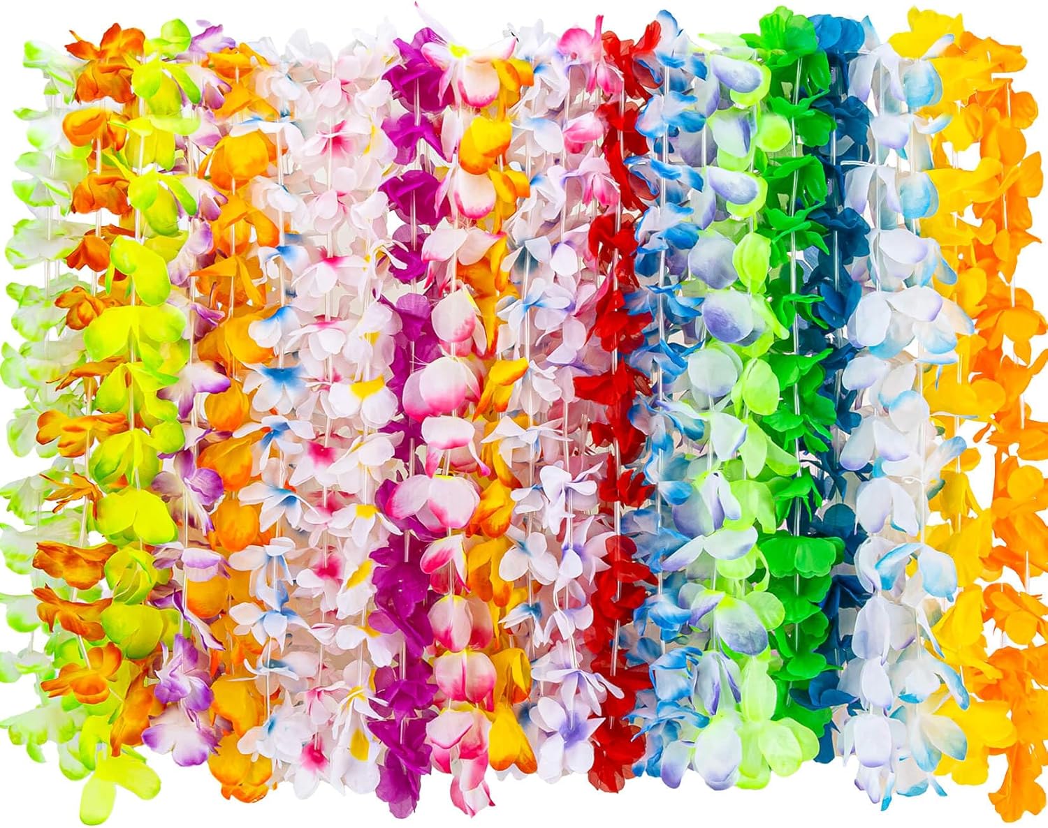 Amazon.com: Hawaiian Leis for Luau Party - MAQIHAN Hawaiian Flowers ...