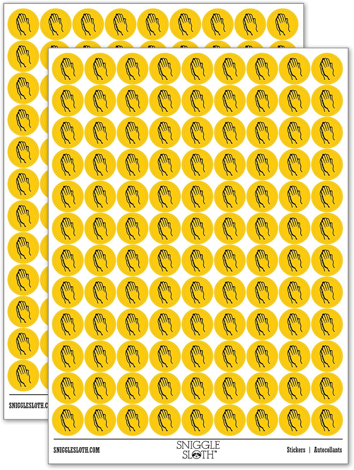 Amazon.com: Praying Hands 200+ Round Stickers - Gloss Finish - 0.50 ...