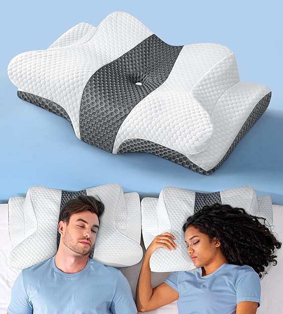 Amazon.com: Sleep Doctor Approved Cervical Neck Pillow for Sleeping ...