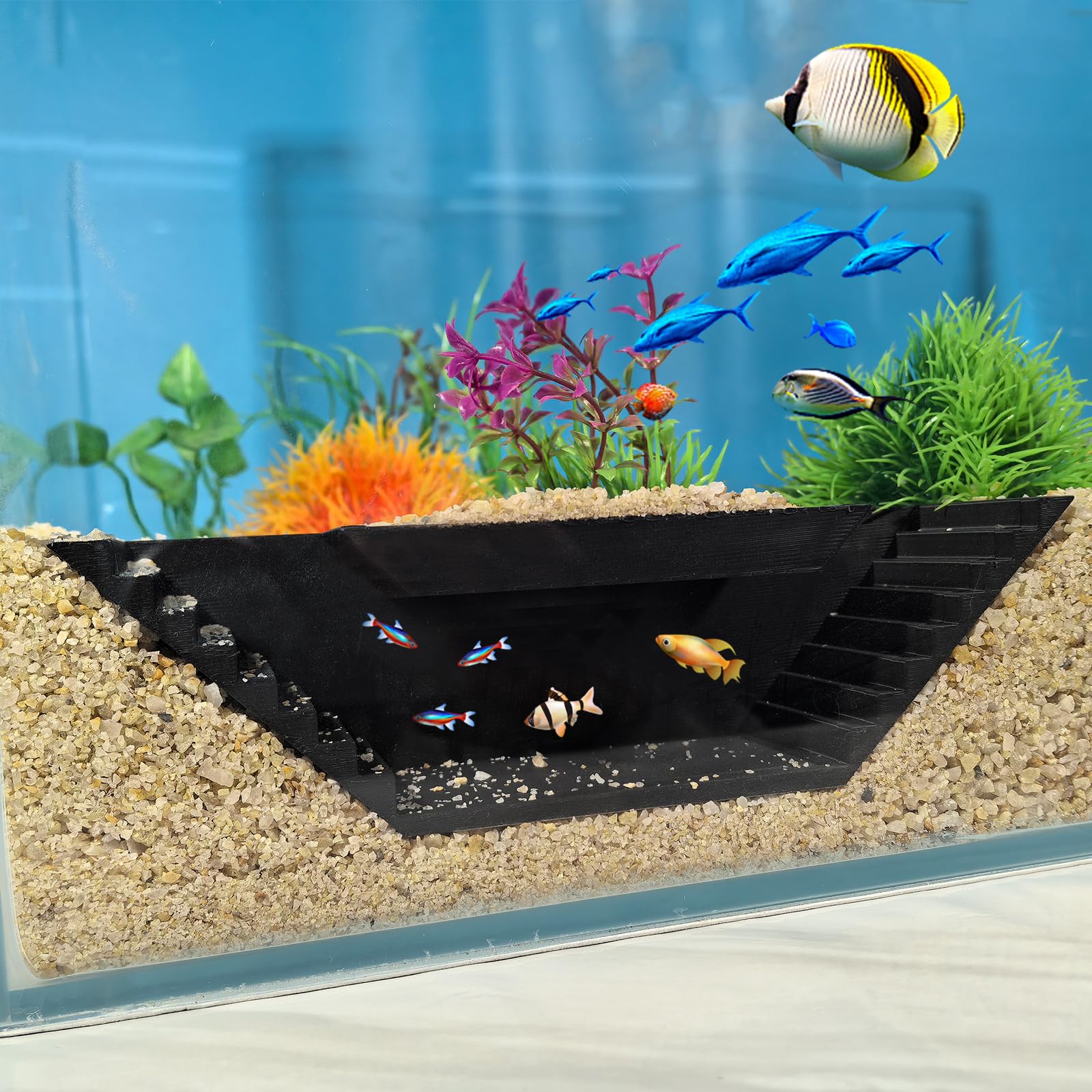Snapklik.com : LingoFoto Aquarium Undergravel Fish Tunnel Hide Cave ...