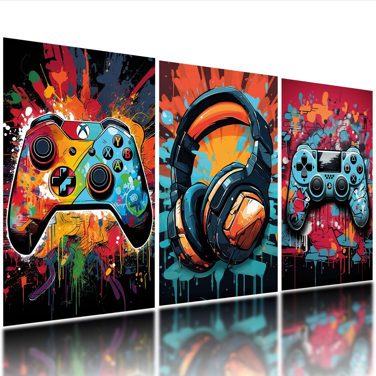 VenuzeRT Gaming Posters – Pack of 3 Cool Gamer Wall Art | Large Size ...