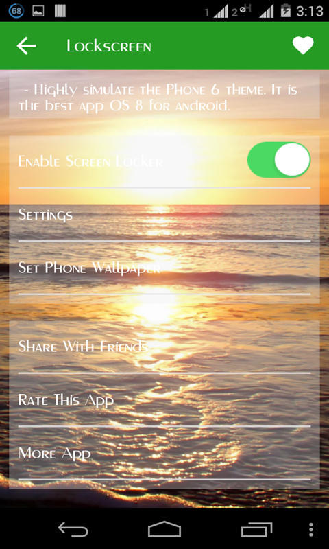 Sunset Lockscreen Wallpaper:www.amazon.com:Appstore for Android