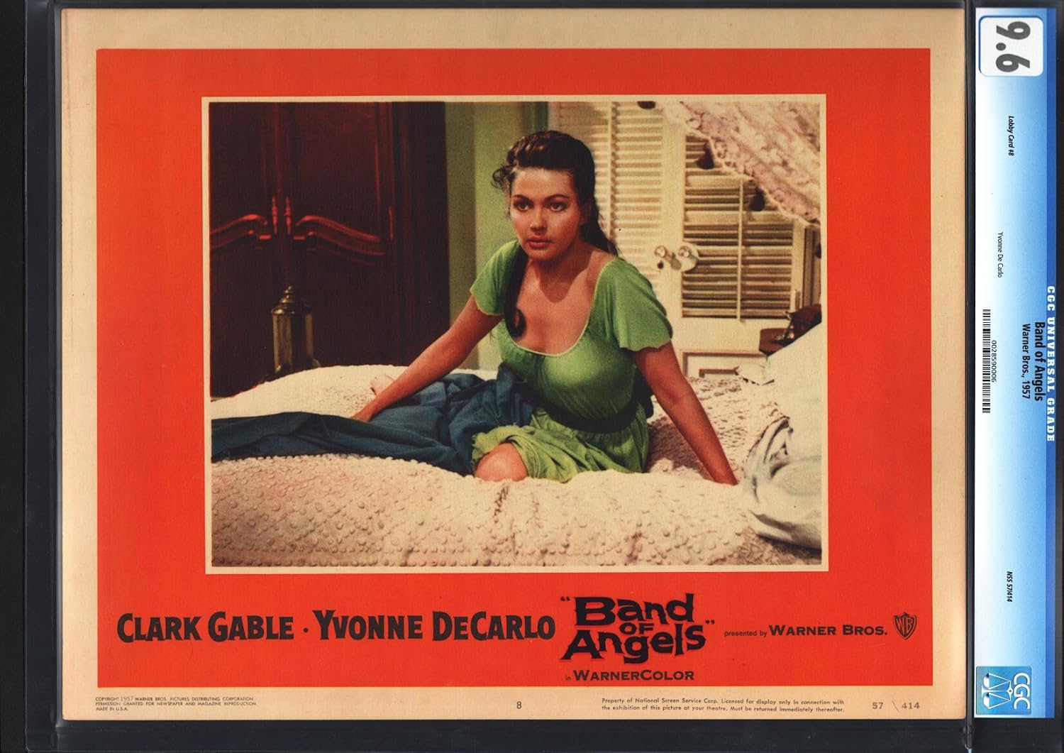 Amazon.com: MOVIE POSTER: BAND OF ANGELS-YVONNE DECARLO-SEXY-CGC-NM ...
