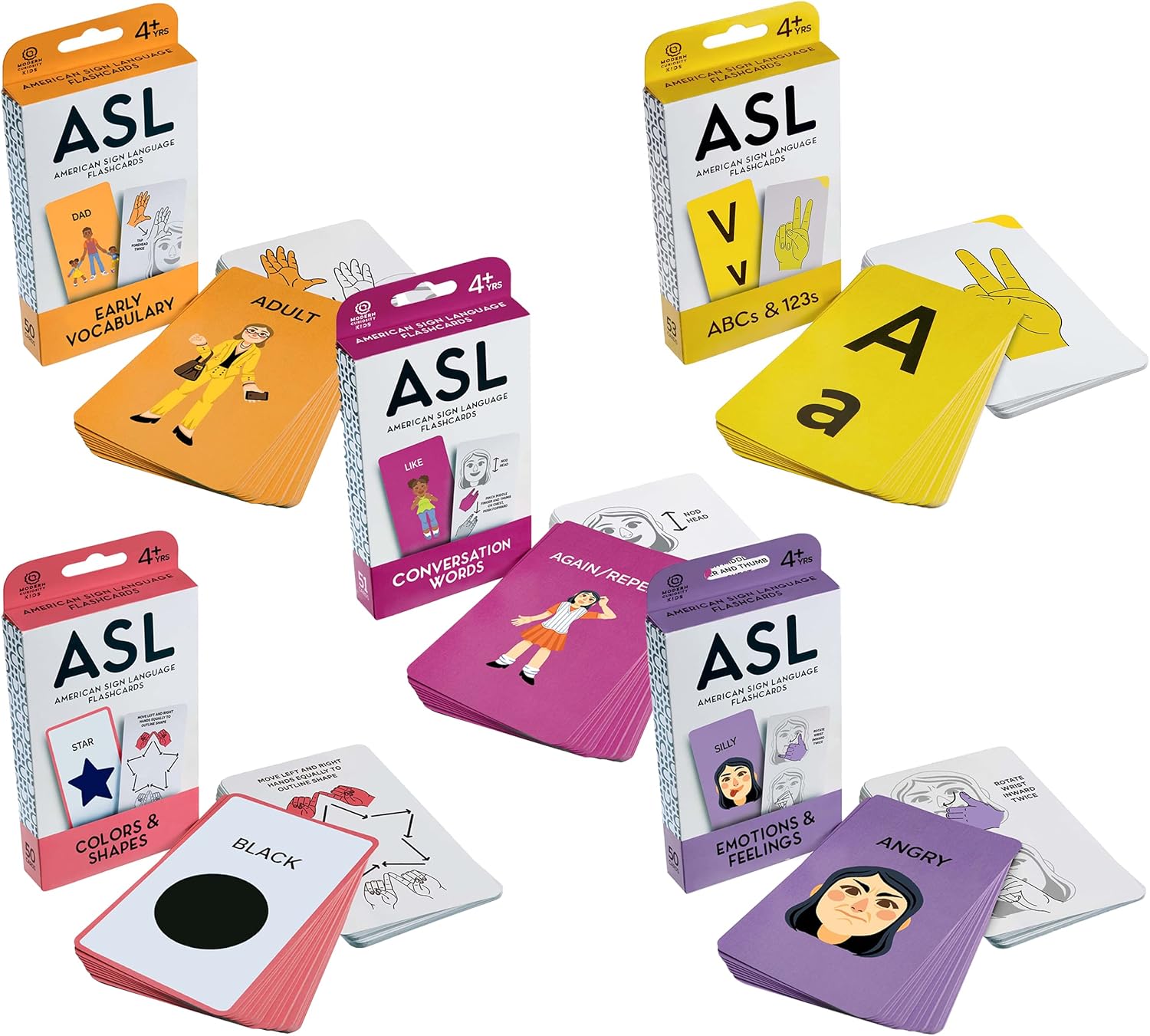 ASL – Tarjetas didácticas de lenguaje de señas americano para ...
