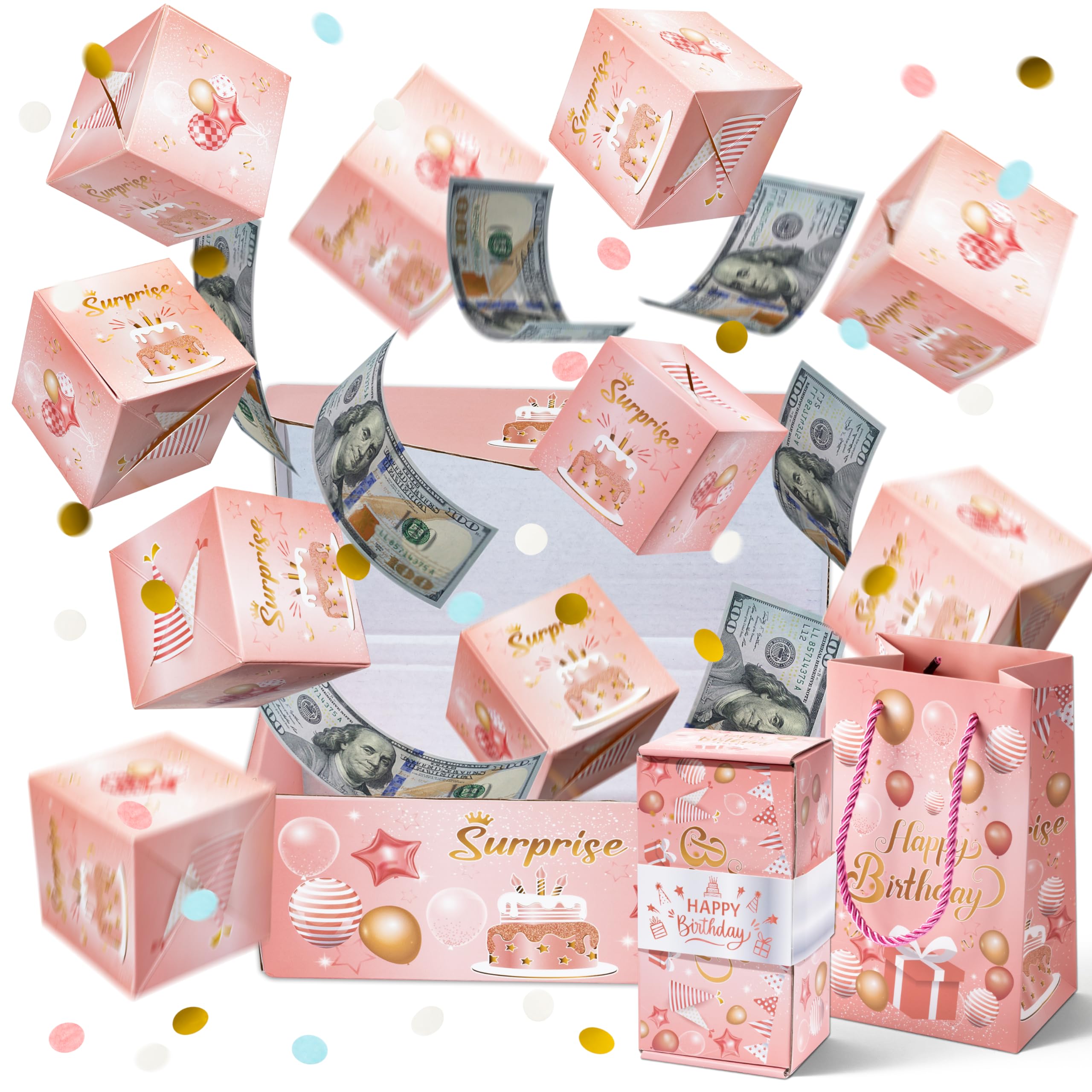 Amazon.com: WATINC Surprise Gift Box Explosion - 16pcs Birthday ...