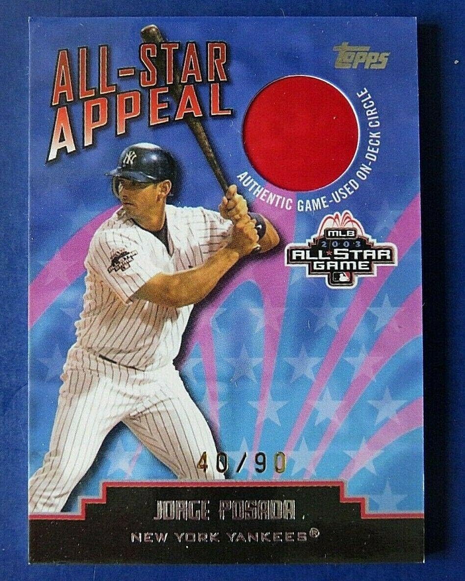 Amazon.com: 2004 Topps Clubhouse Relic All-star Appeal Jorge Posada ...
