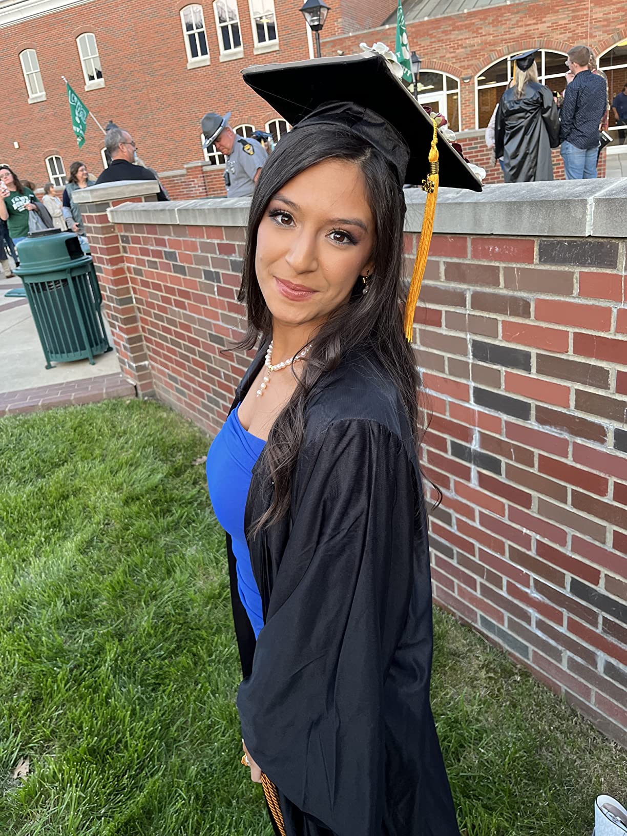 $4/mo - Finance Newrara Adult Shiny Graduation Cap and Gown Tassel Set ...