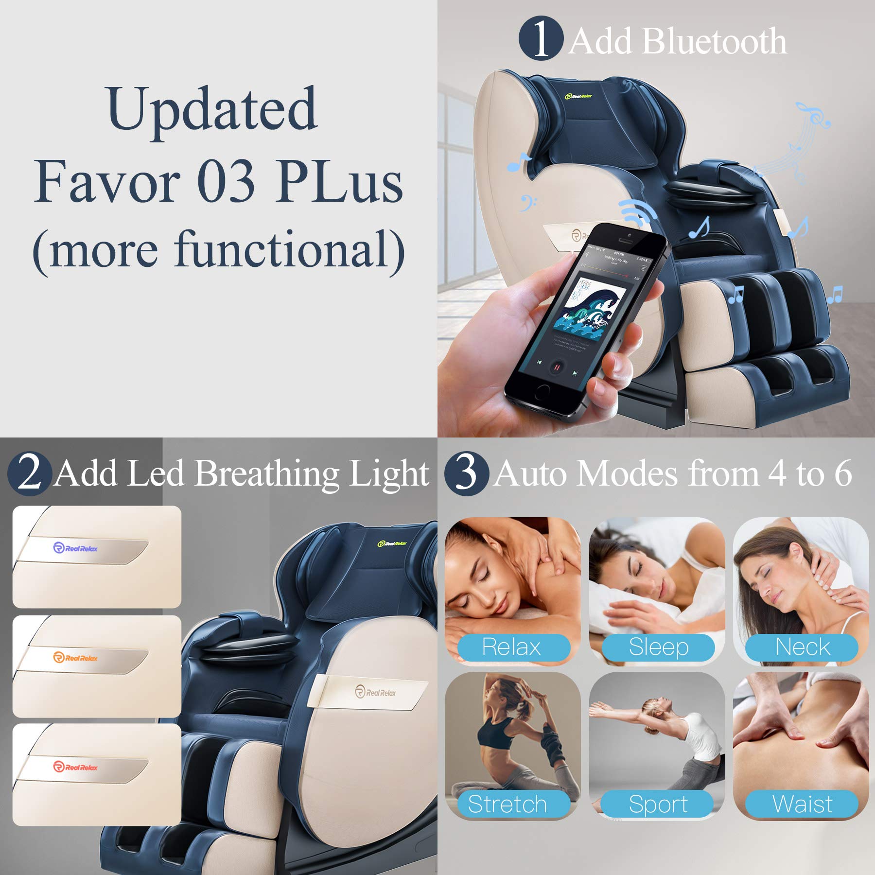 $59/mo - Finance Real Relax Massage Chair, Full Body Zero Gravity ...