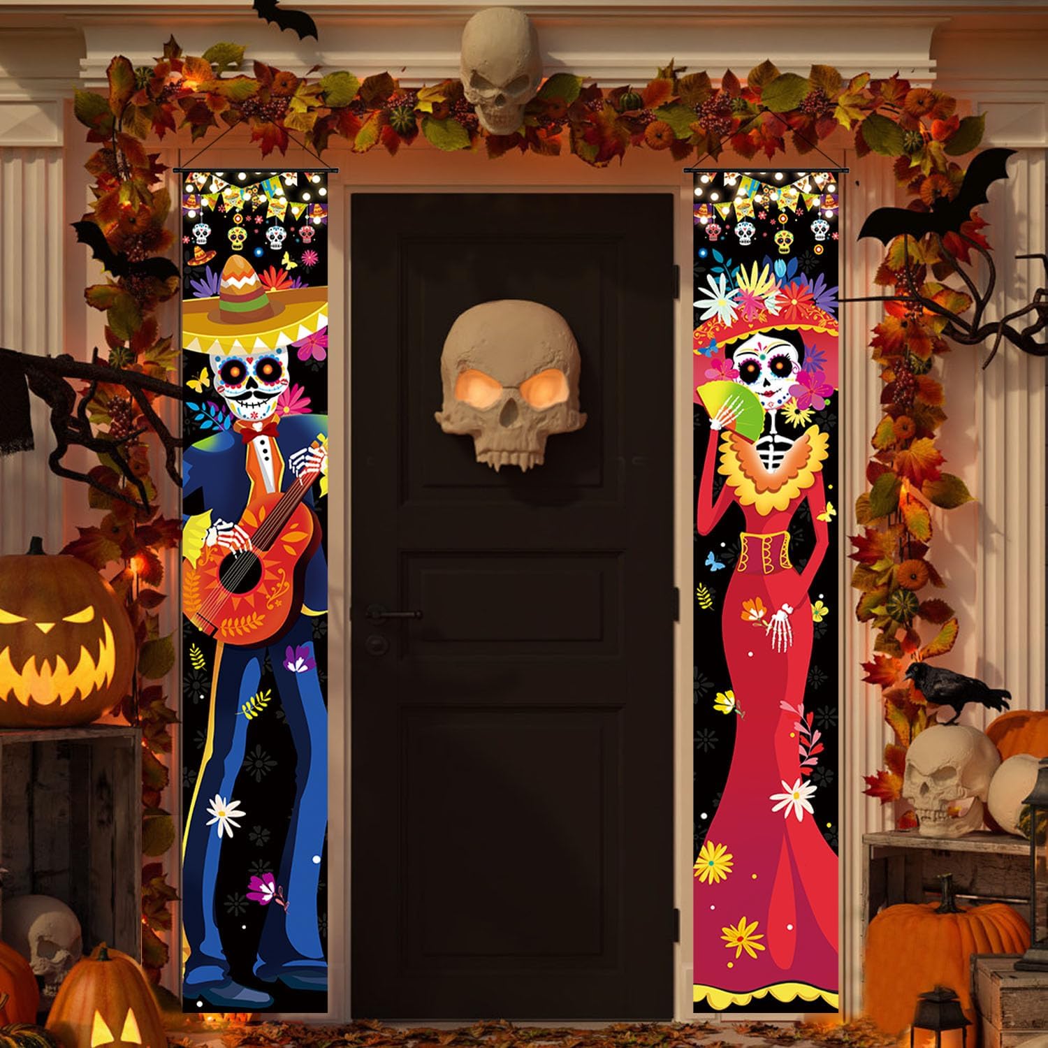 Amazon.com: Day of The Dead Decorations Dia De Los Muertos Decor ...
