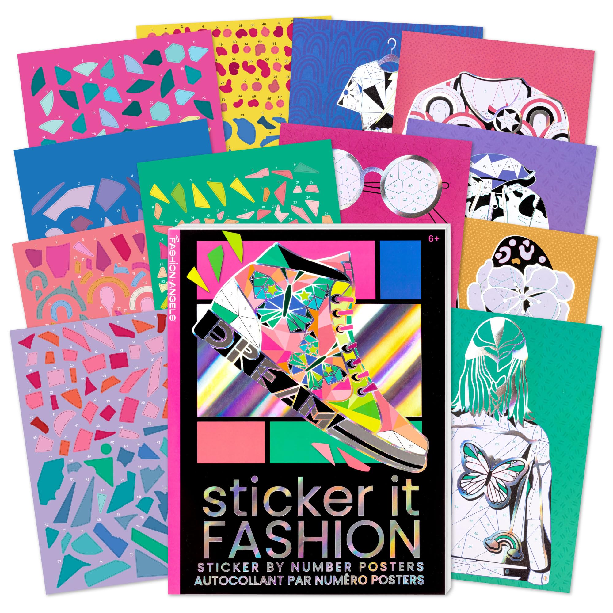 Amazon.com: Fashion Angels Sticker It Fashion Sticker by Number Posters ...