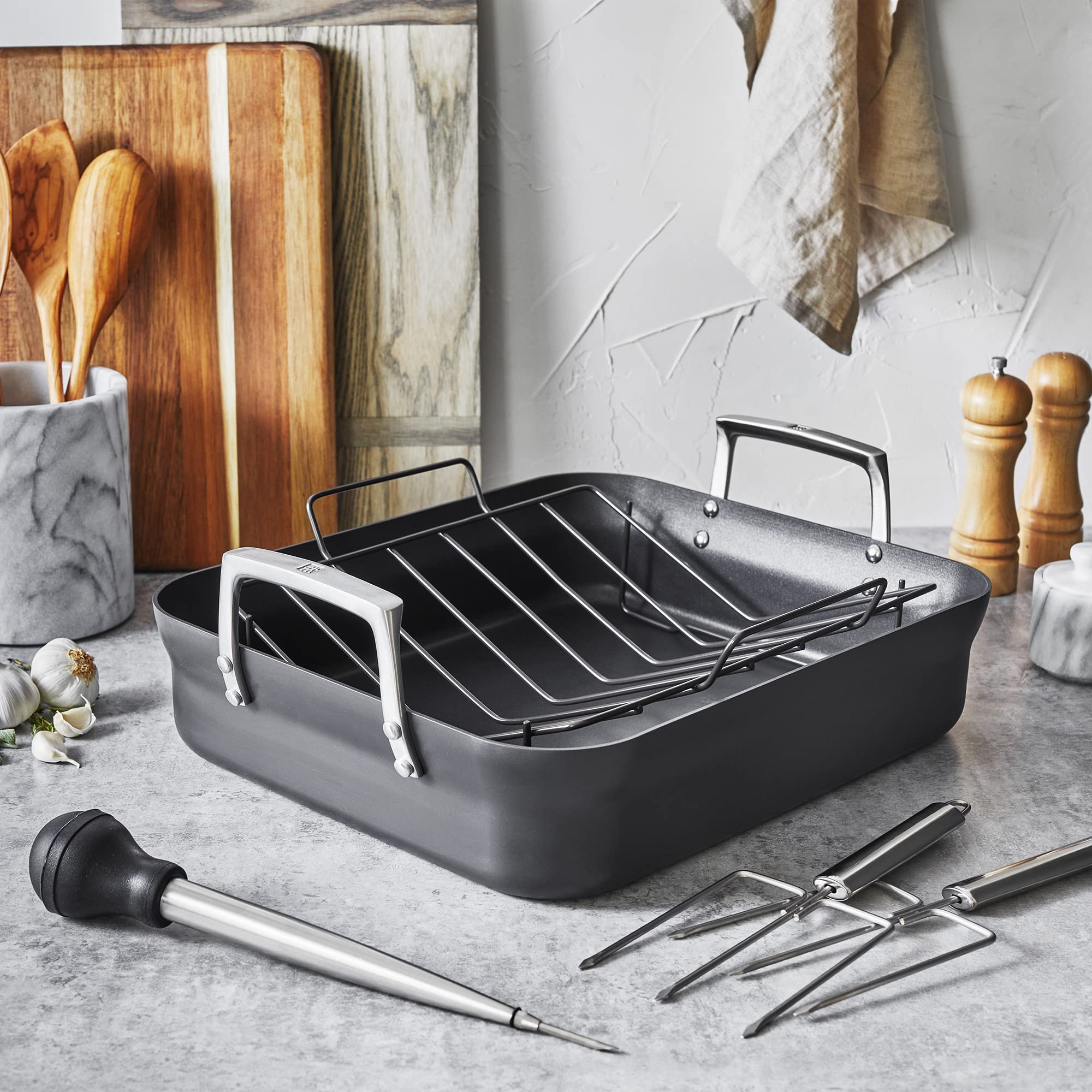 Snapklik.com : Motion Hard Anodized 16 X 14-inch Aluminum Nonstick ...