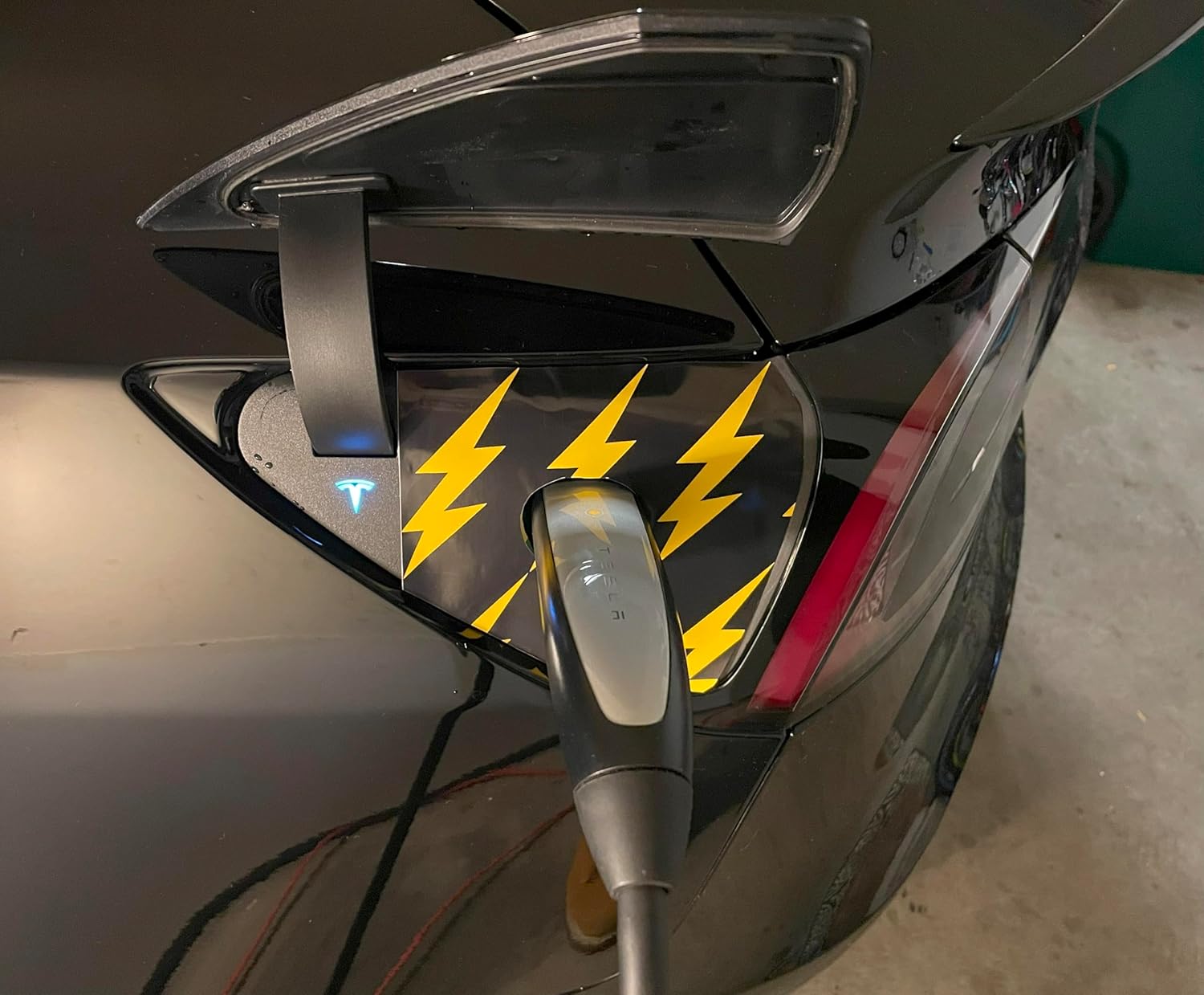 Amazon.com: Tesla Model 3 / Y Charge Port Vinyl Wrap Decal Sticker ...