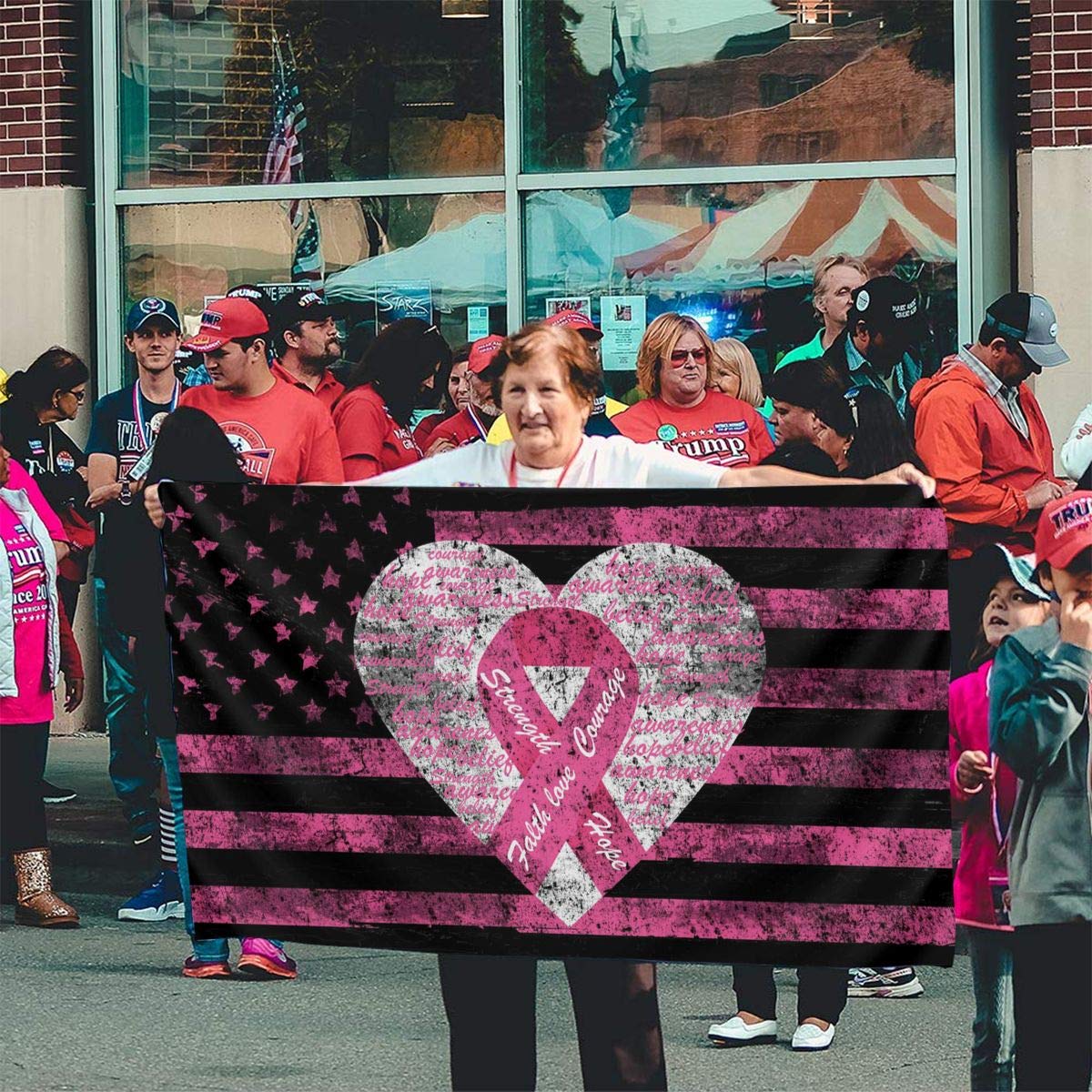 Breast Cancer Backdrop For Pictures Pink Breast Cancer Awareness Yard ...